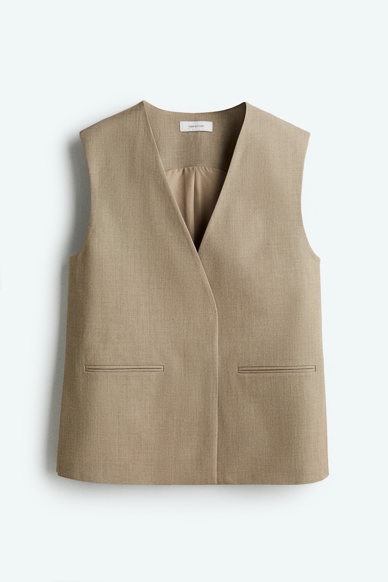 Women's Beige Side-slit suit waistcoat | H&M GB