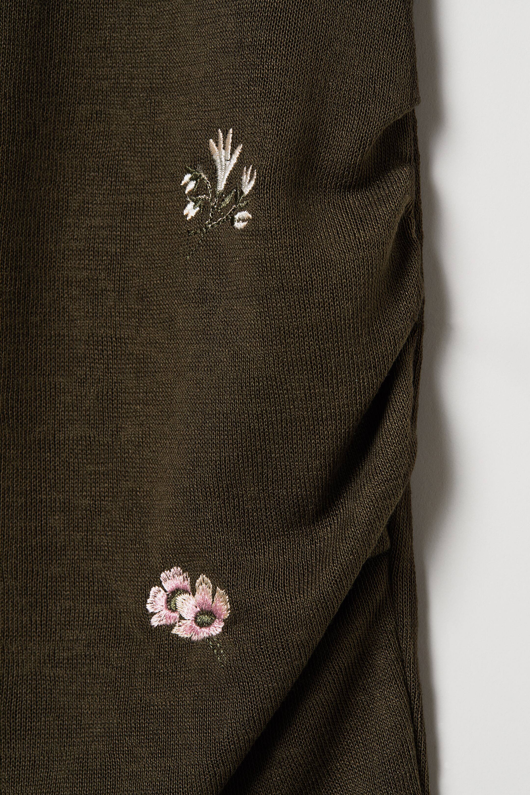 MAMA Fine-knit Top - Dark khaki green - Ladies | H&M US