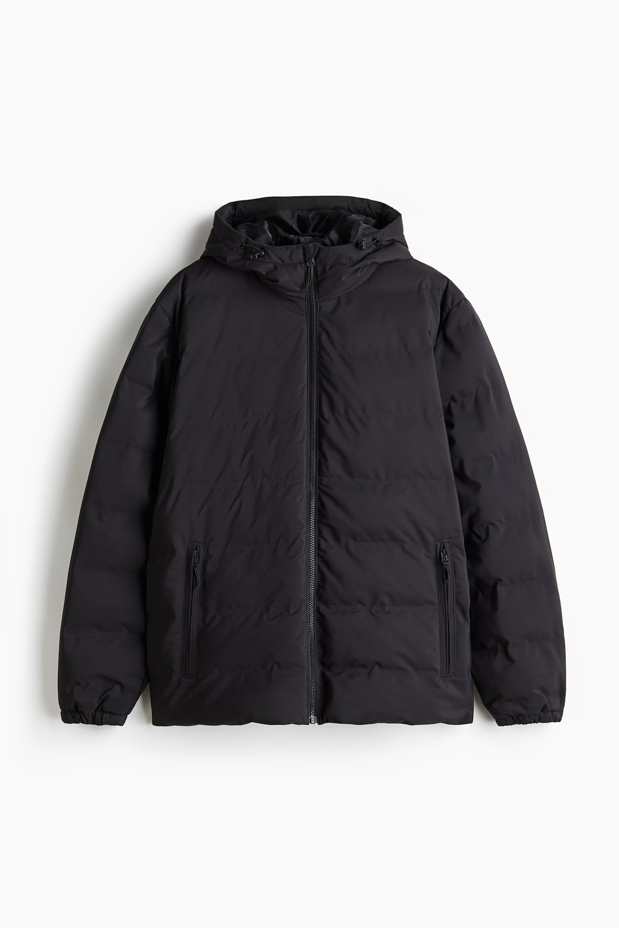 Men’s Black Regular Fit Water-repellent puffer jacket | H&M IN