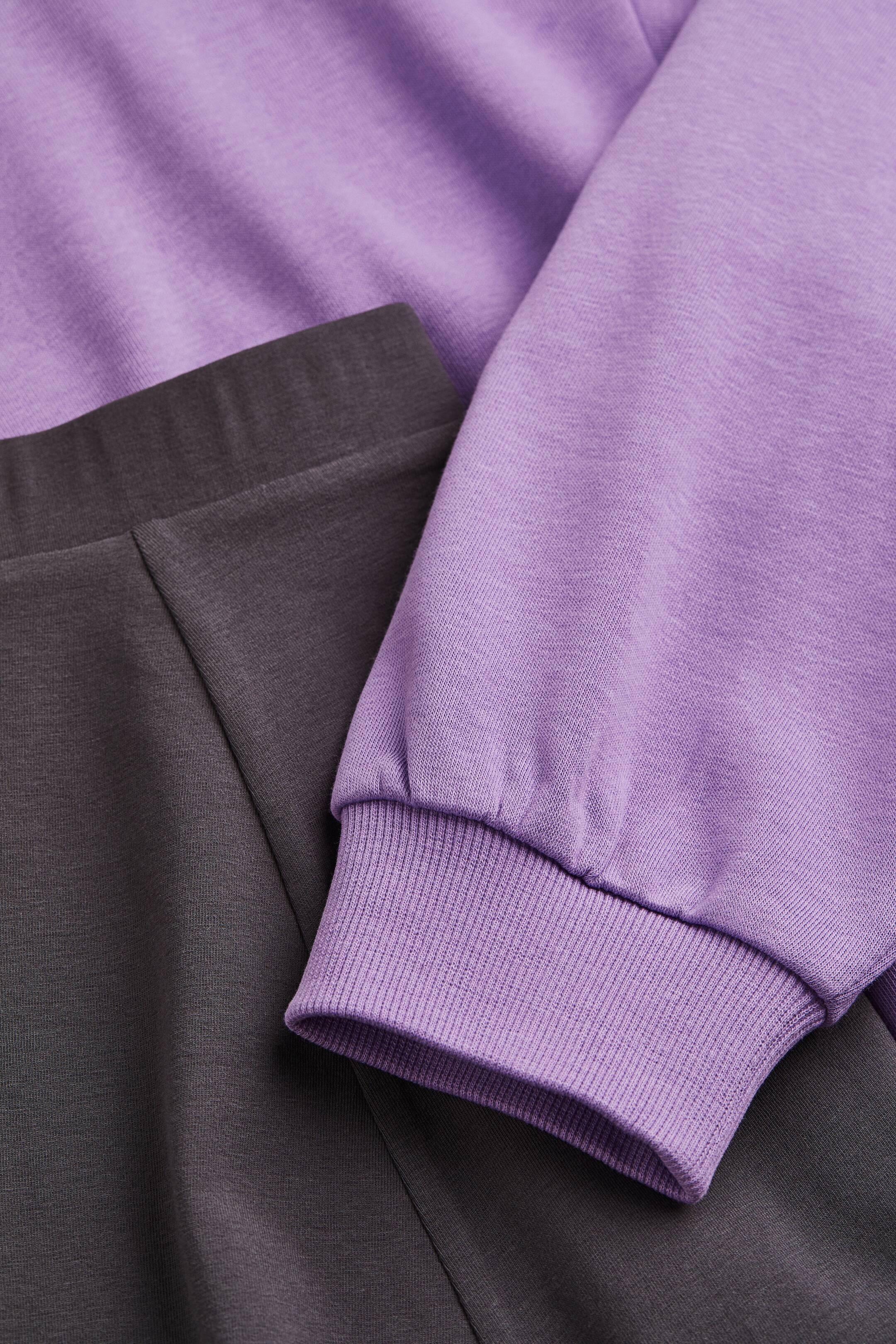 2-piece set - Purple/Dark grey - Kids | H&M GB
