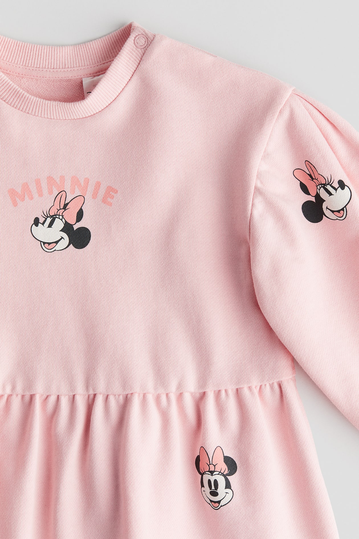 Printed Sweatshirt Dress - Light pink/Minnie Mouse - Kids | H&M US