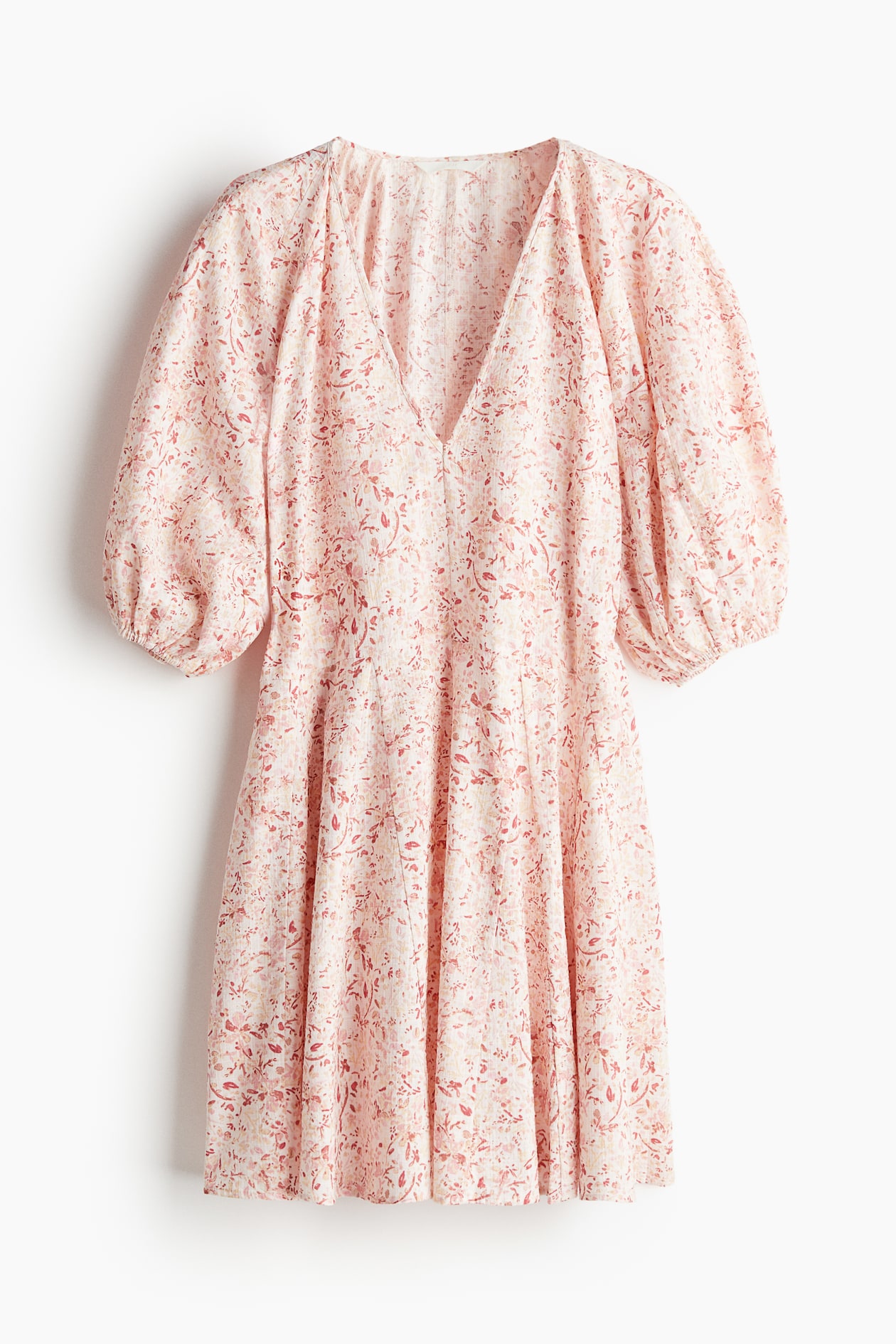 Kloş Etekli Elbise - Açık pembe/Desenli - KADIN | H&M TR