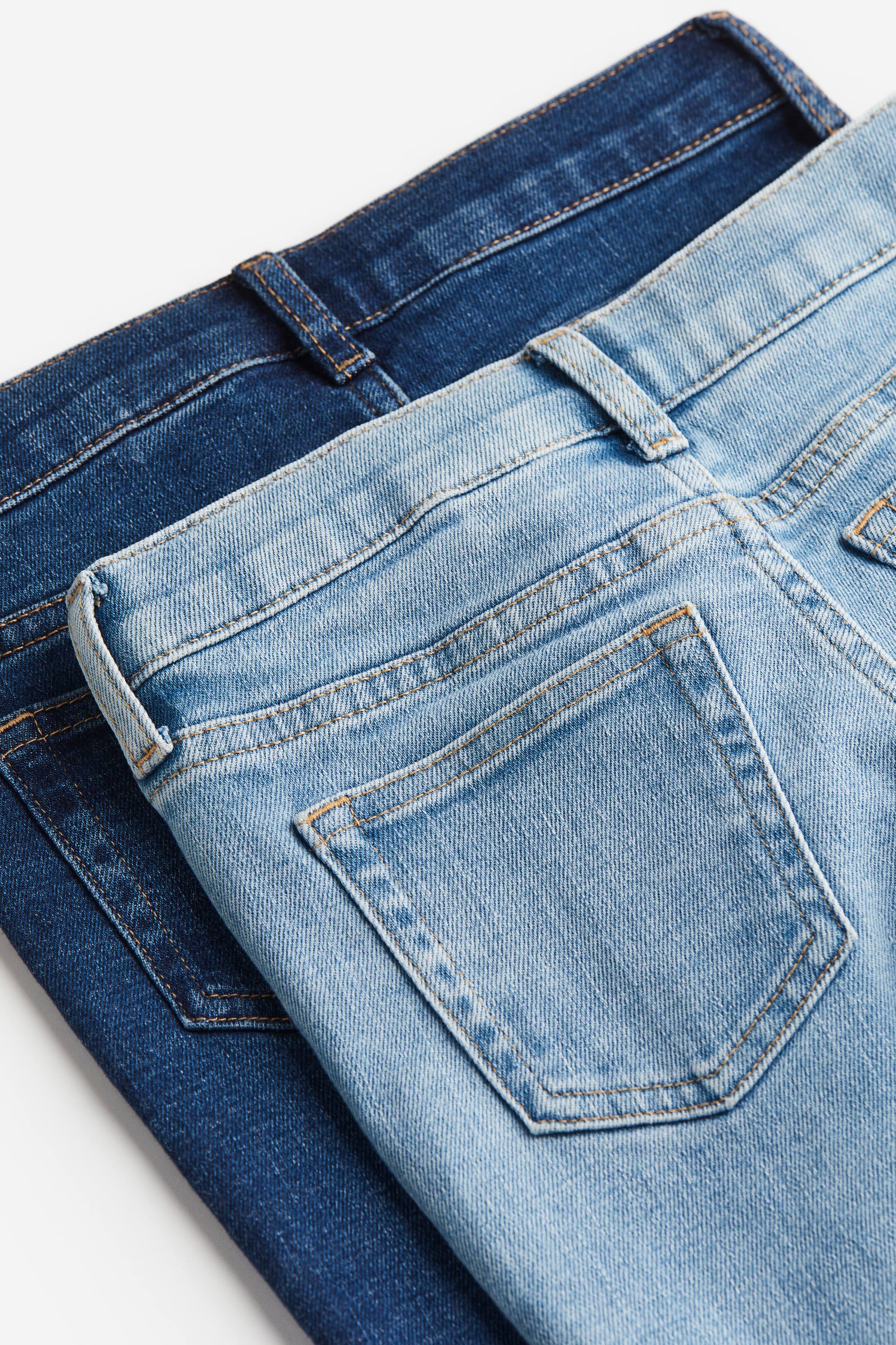 Denim blue/light denim blue 2-pack Slim Fit Jeans | H&M CA