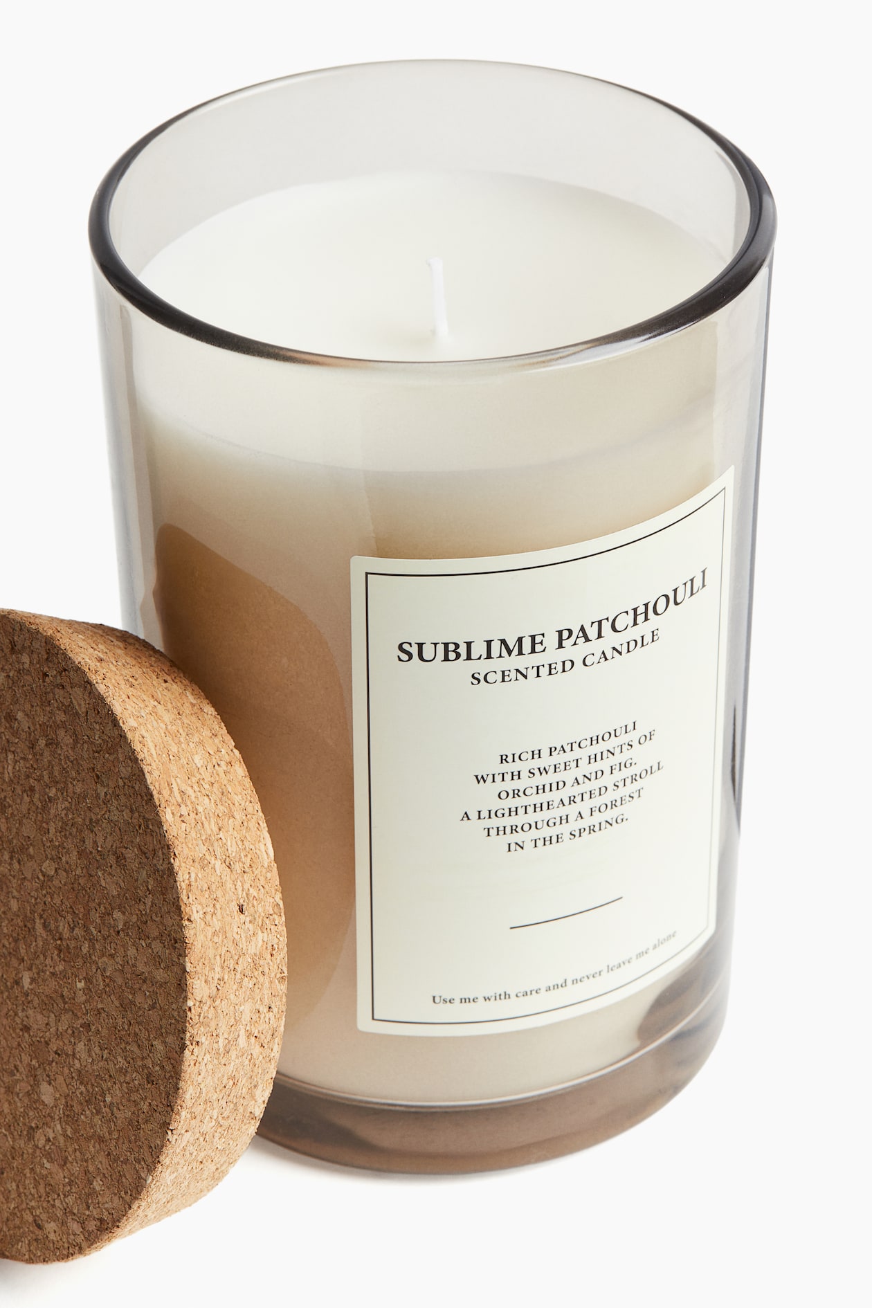 Large Cork-lid Scented Candle - Sublime Patchouli - Home All | H&M US