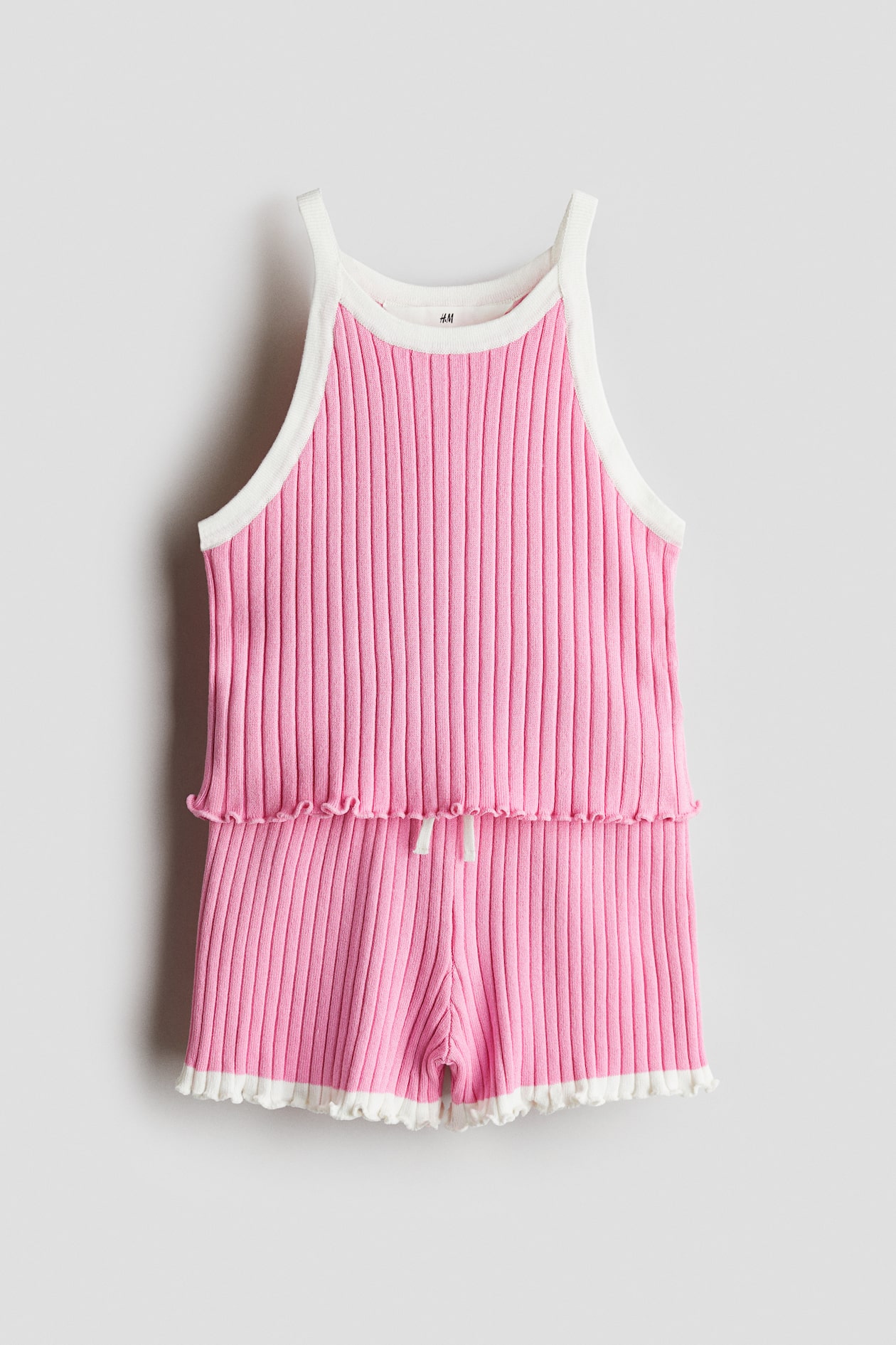 2-Piece Rib-Knit Set - Pink - Kids | H&M US
