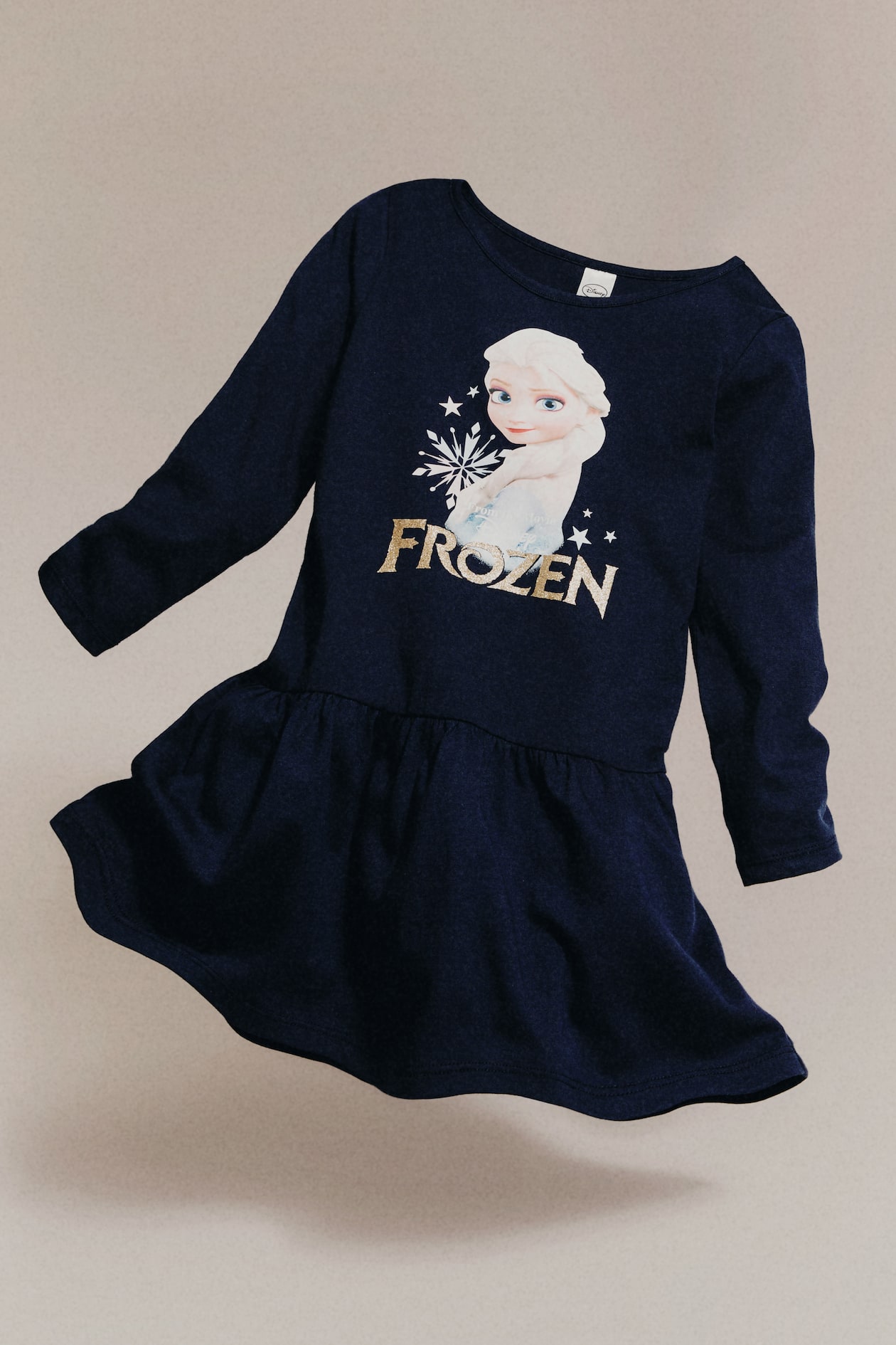 Patterned cotton dress - Dark blue/Frozen - Kids | H&M PH