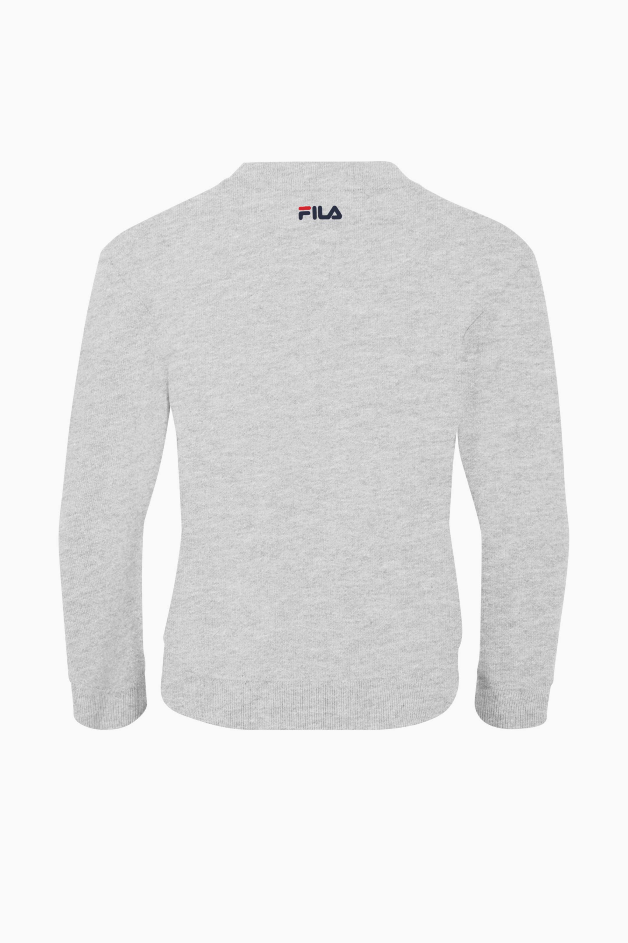 Babina Greda Classic Logo Crew Sweat - Light Grey Melange - Fila - Kids ...