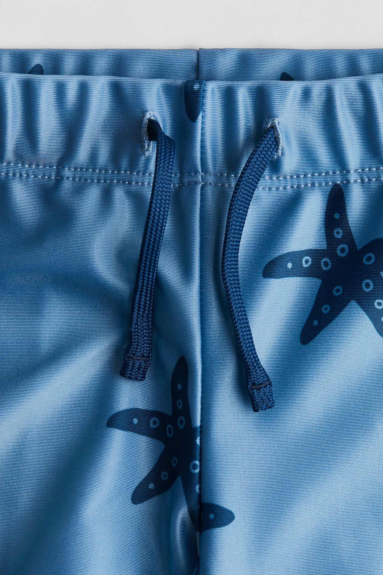 Blue/starfish Printed Swim Trunks for kids | H&M US