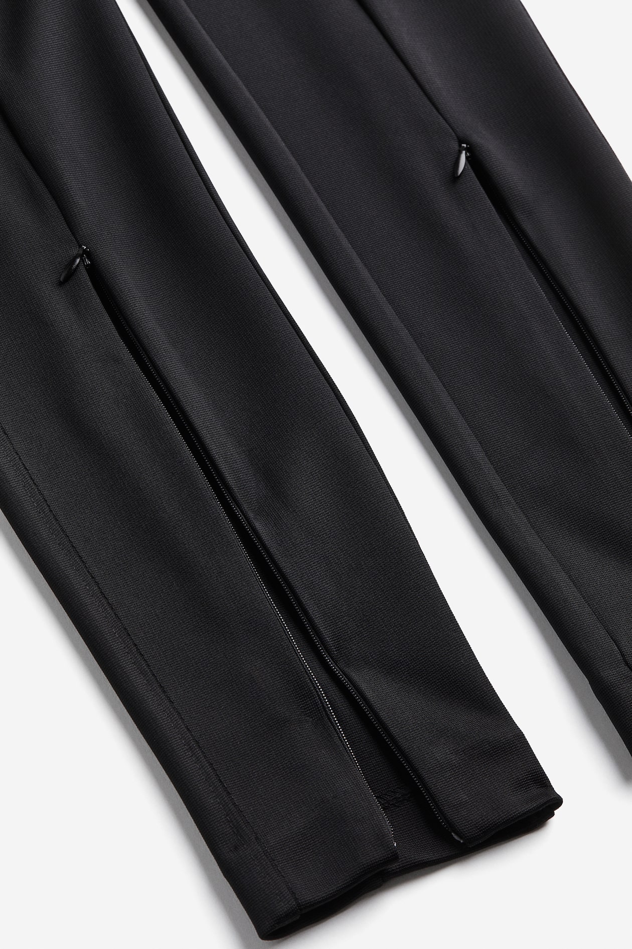 Zip-hem leggings - Black - Ladies | H&M GB
