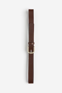 Leather Belt - Brown - Ladies | H&M US