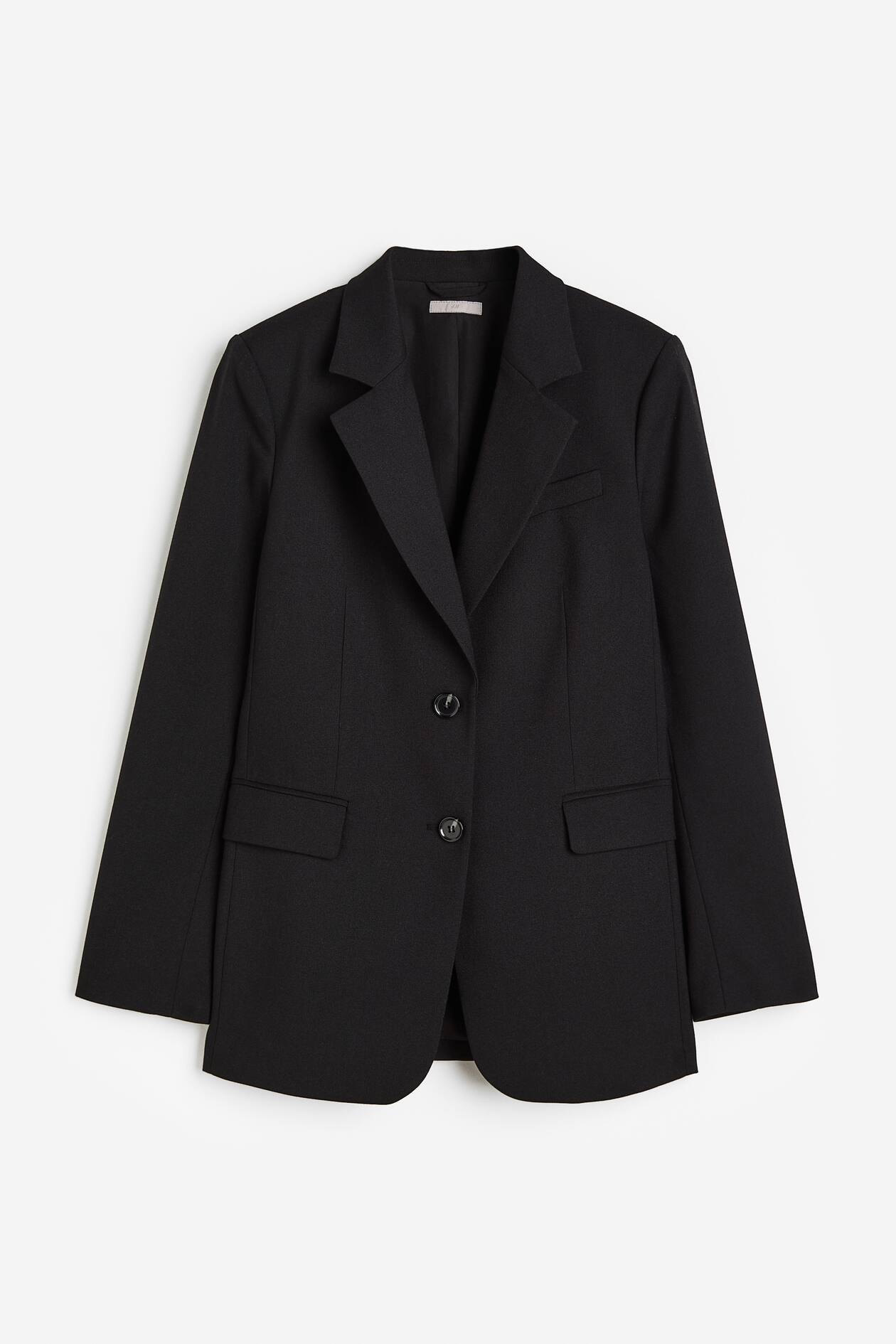 Tek Sıra Düğmeli Blazer - Siyah - KADIN | H&M TR