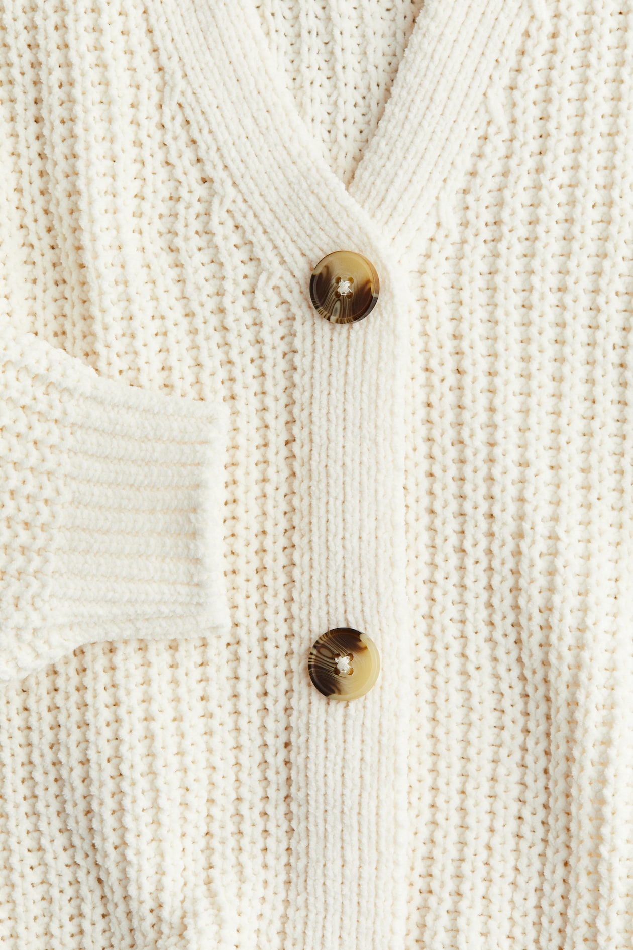 Cream Oversized Cardigan for kids | H&M CA