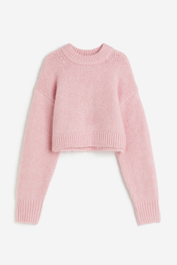 Short Sweater - Light pink - Ladies | H&M US