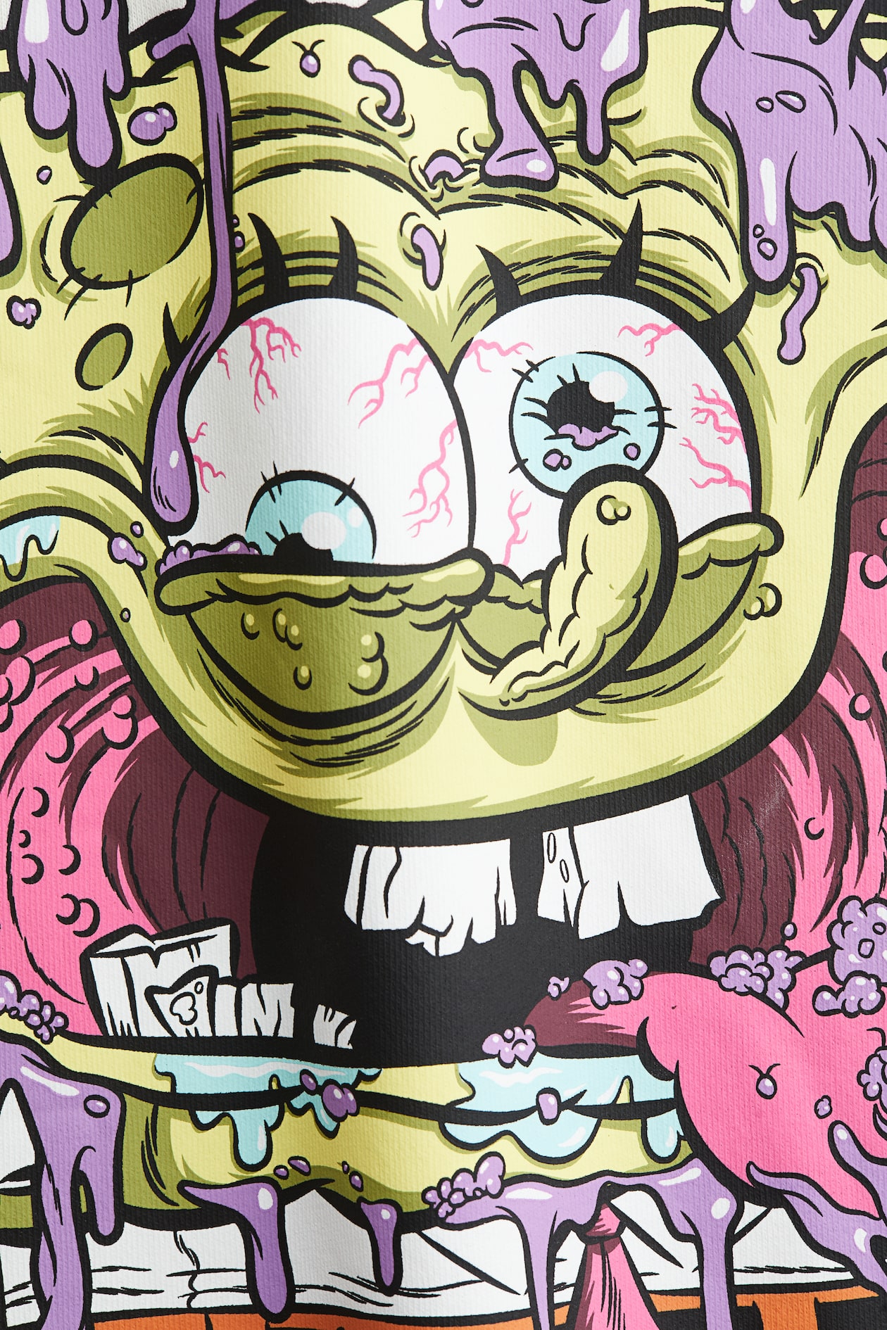 T-Shirt with Printed Motif - White/SpongeBob - Kids | H&M CA