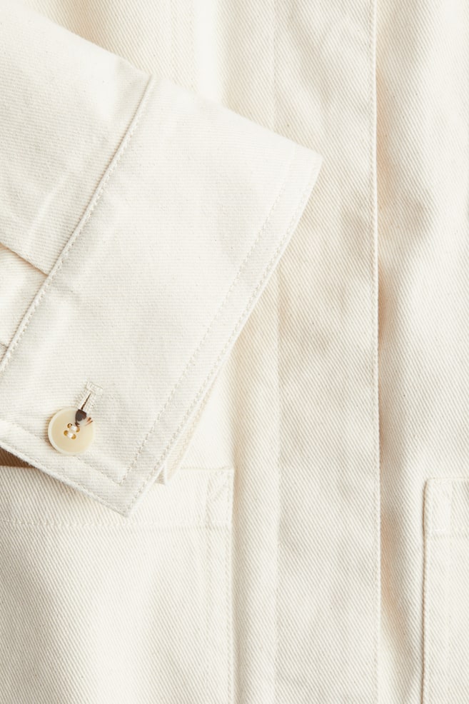 Twill Shacket - Light beige - Ladies | H&M US