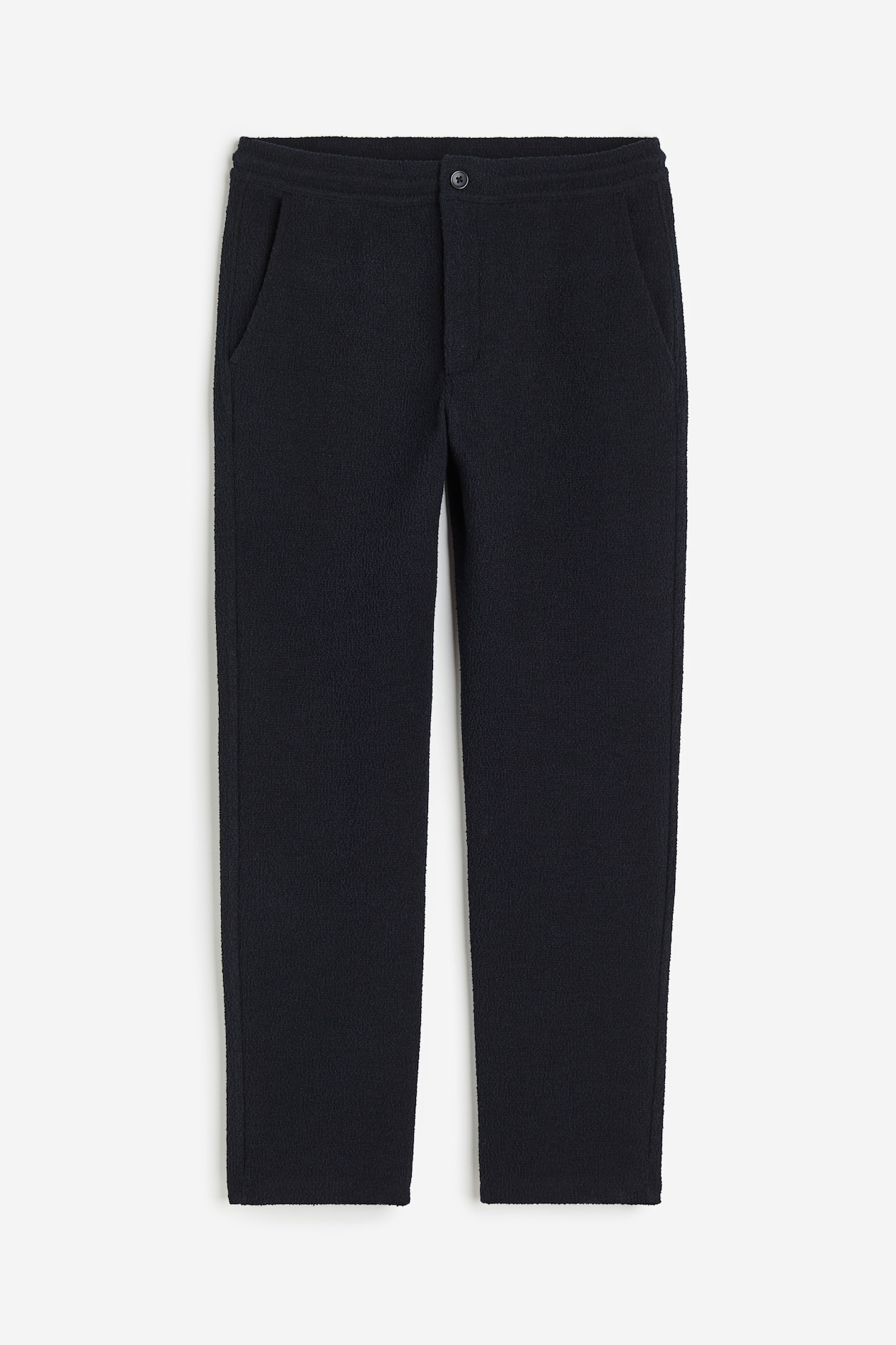 Pantalón Regular Fit en punto de bouclé - Azul oscuro - Men | H&M MX