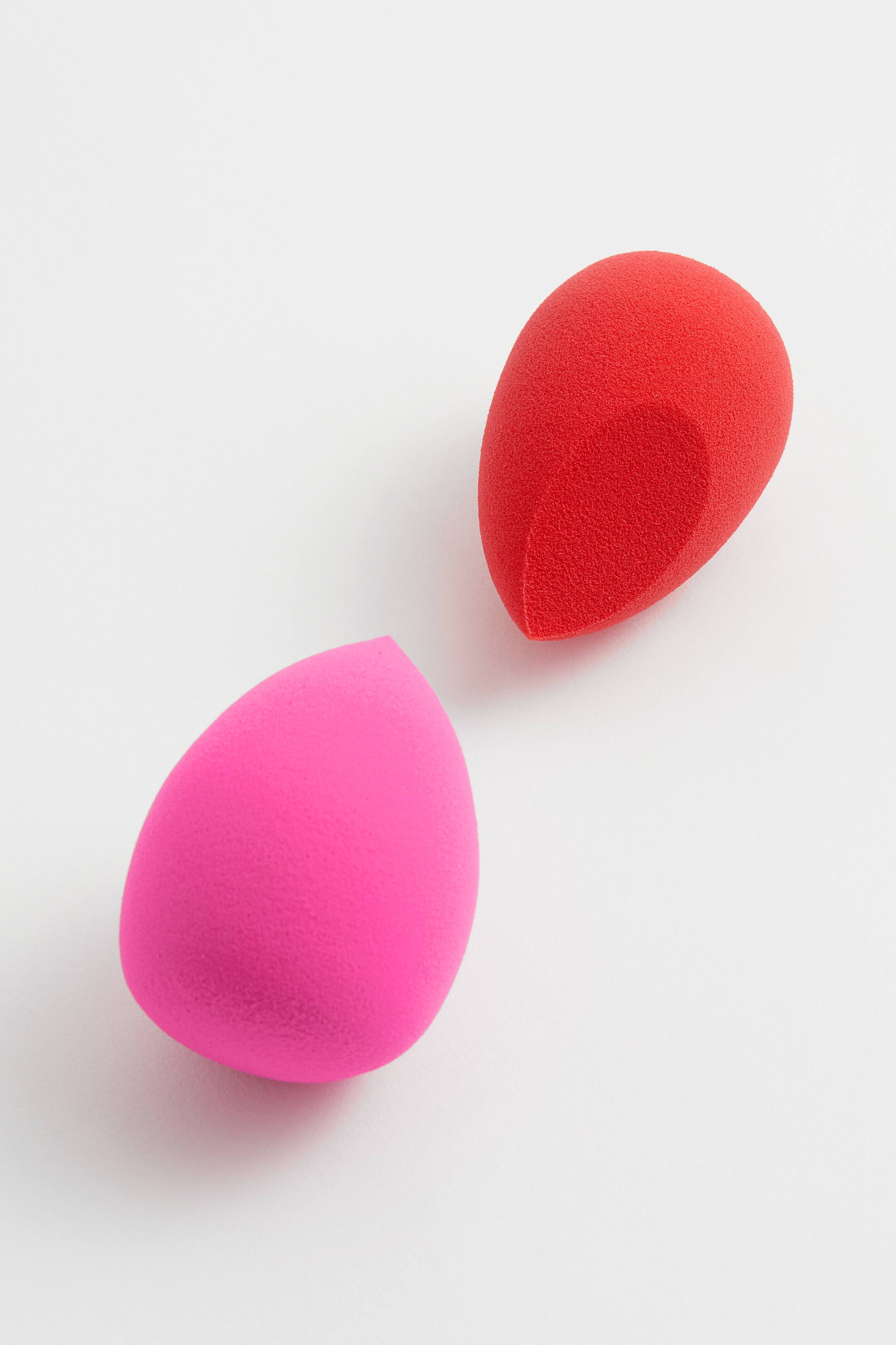 Make-up sponges, 2-pack - Red/Pink - Beauty all | H&M GB