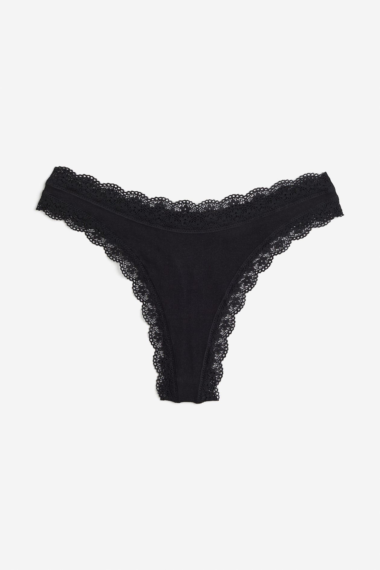 3er-Pack Baumwoll-Strings - Schwarz - Ladies | H&M AT