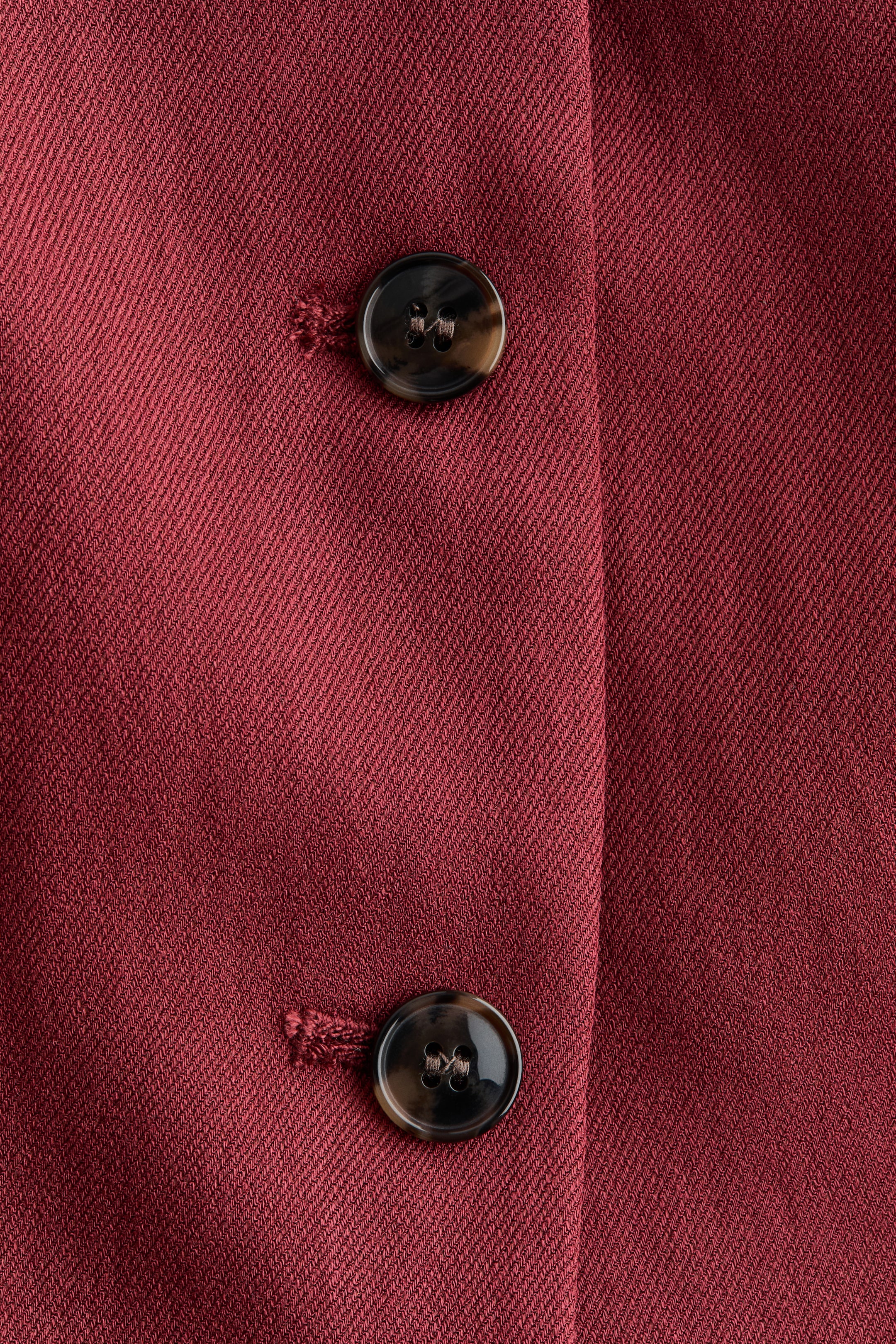 Γιλέκο με peplum - Σκούρο κόκκινο - Ladies | H&M GR