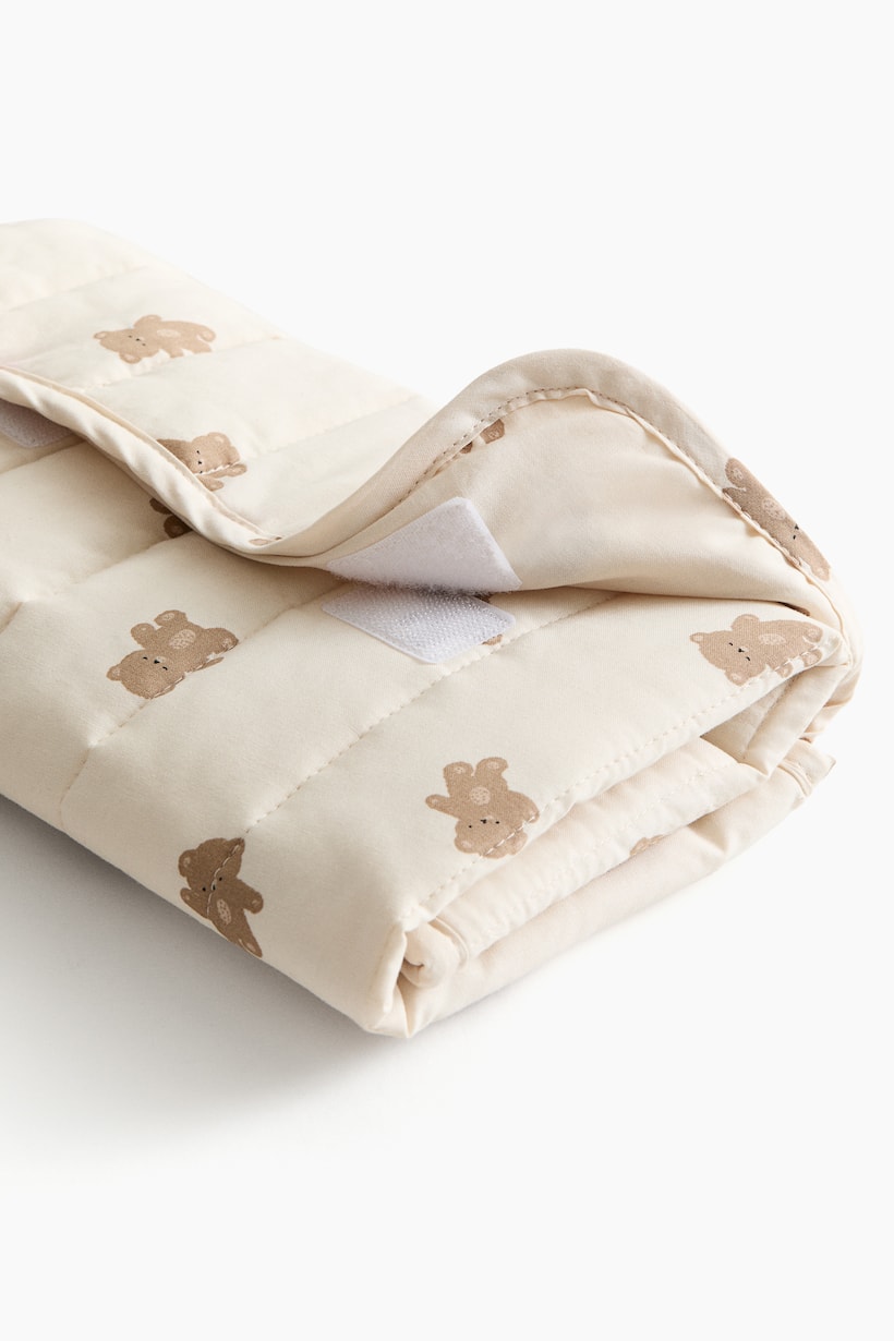 Natural white/teddy bears Foldable Changing Pad at H&M Home | H&M US