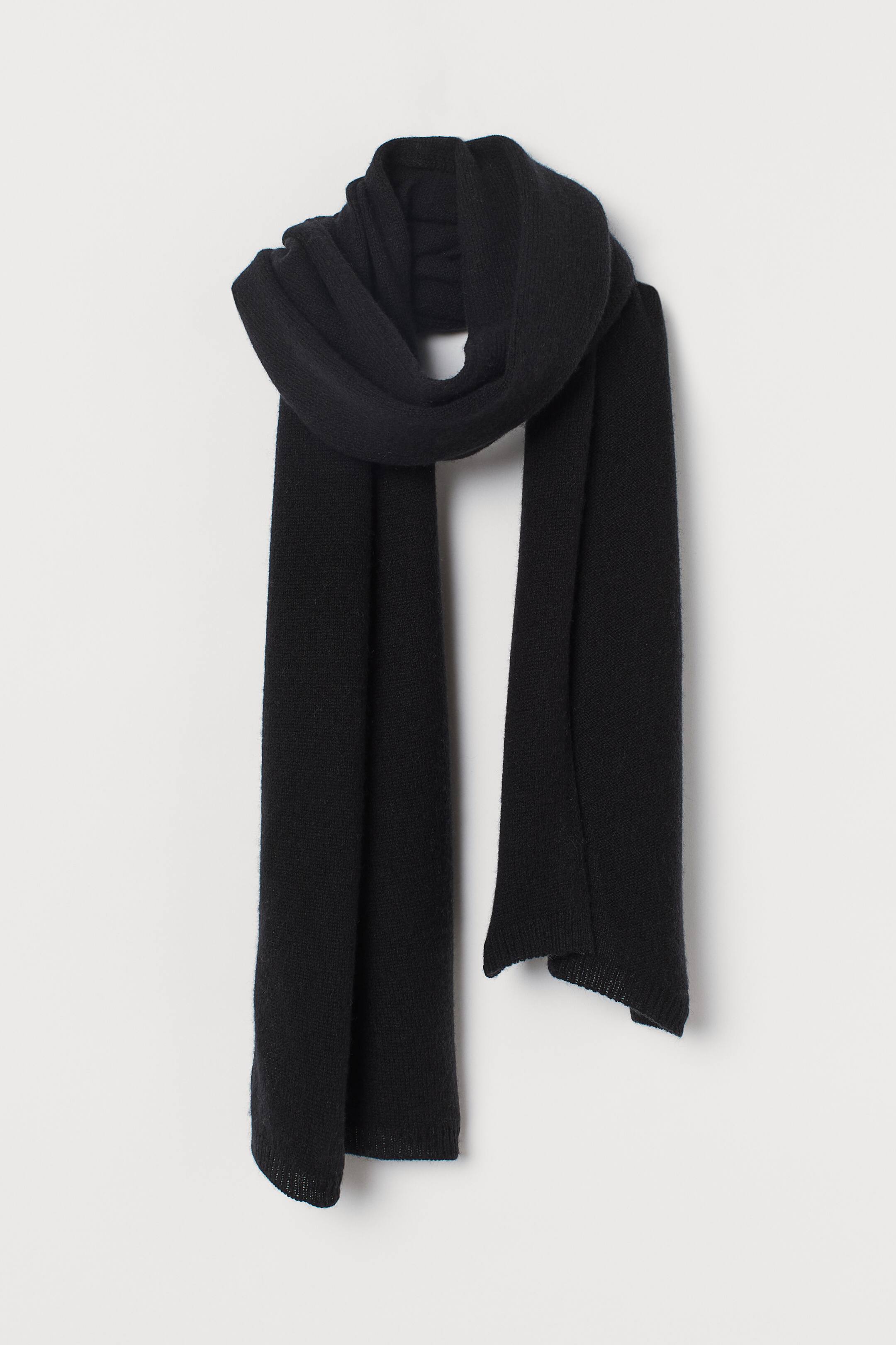 Wool scarf - Black - Ladies | H&M HK