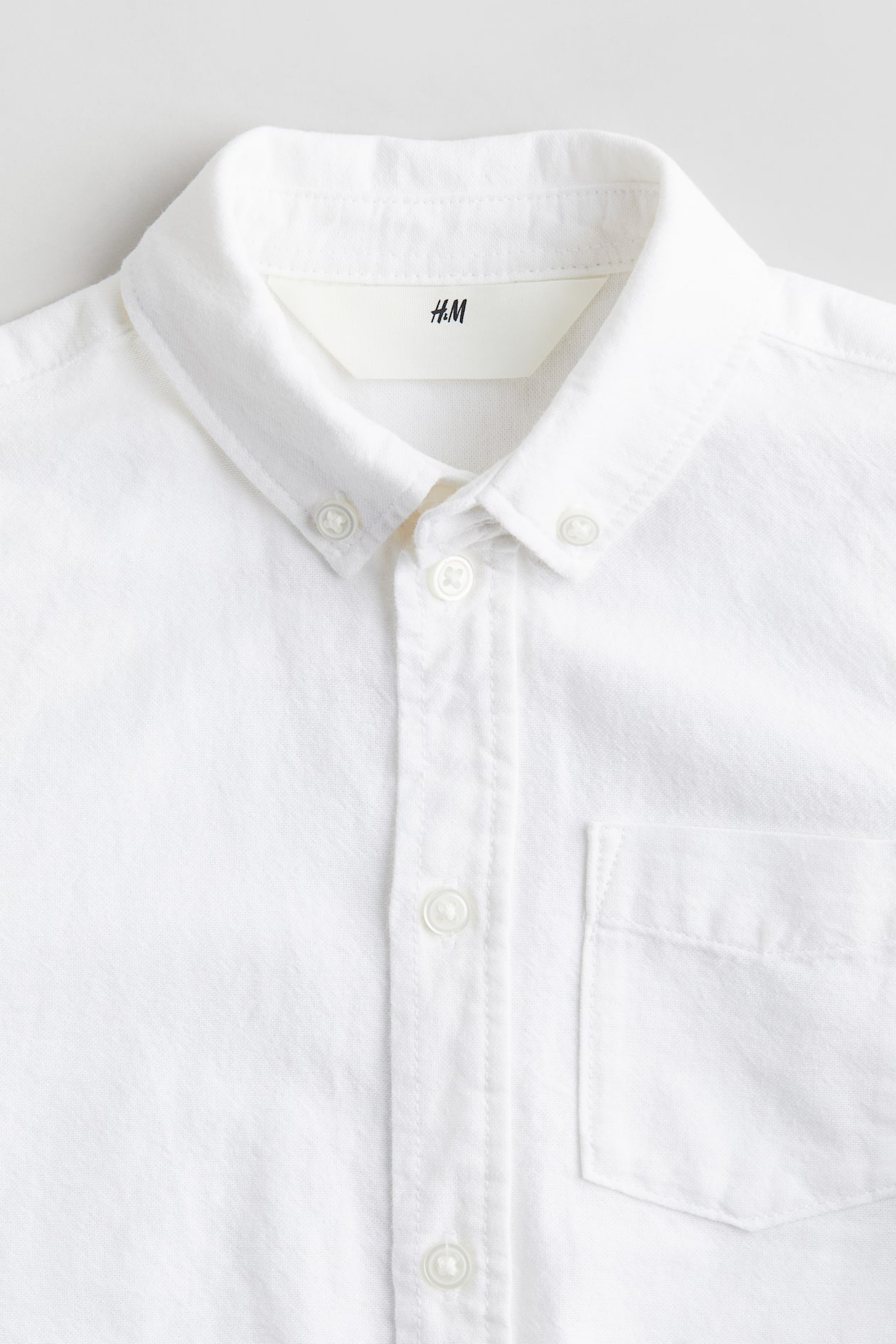 White Button-down Cotton Shirt for kids | H&M US