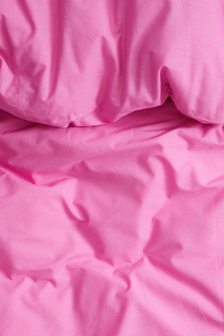 Pink Cotton double/king duvet cover set at H&M Home | H&M GB