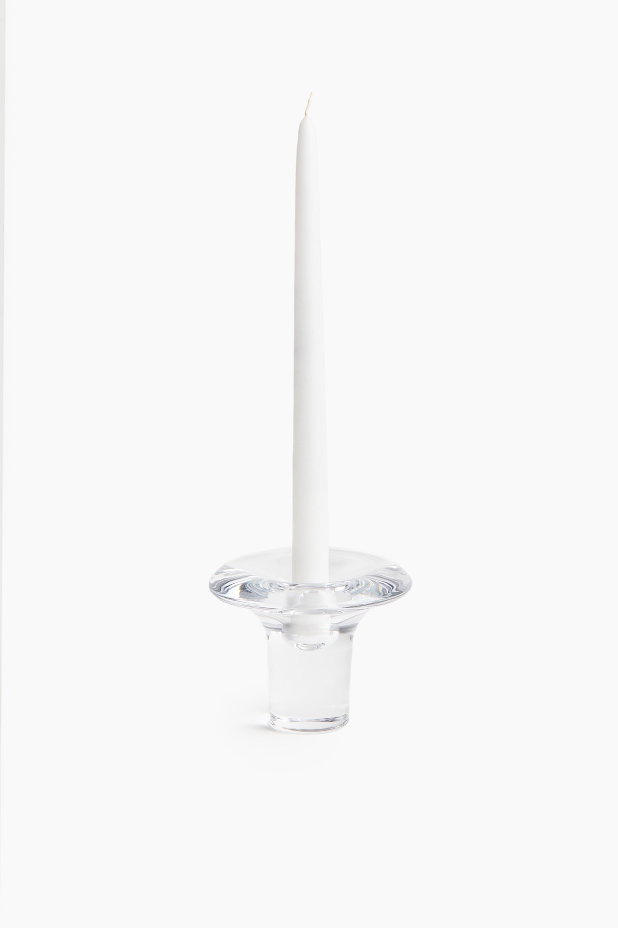 Hög ljusstake i glas - Transparent | H&M SE