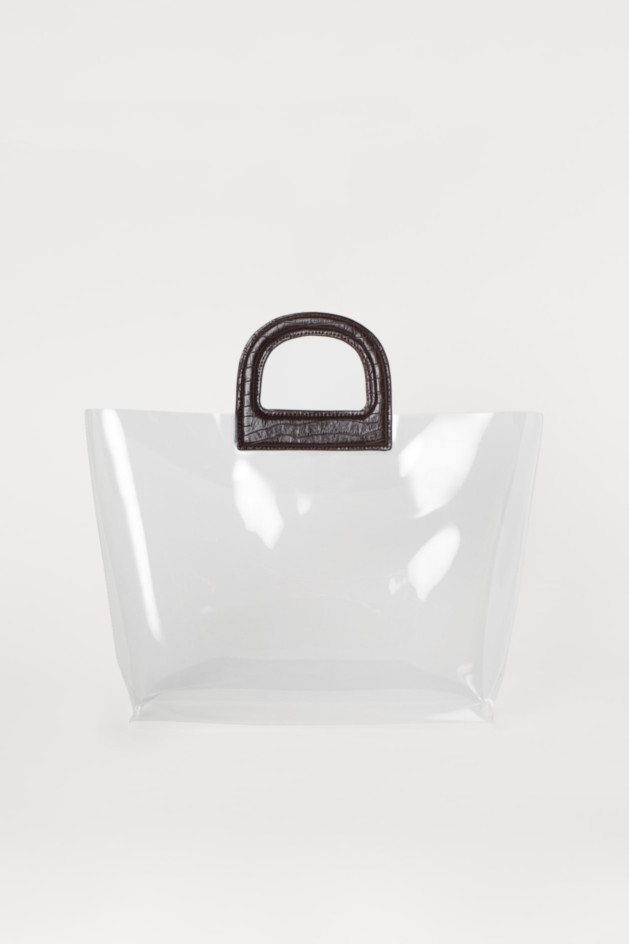 Transparent shopper - Transparent/Mørk brun - DAME | H&M NO
