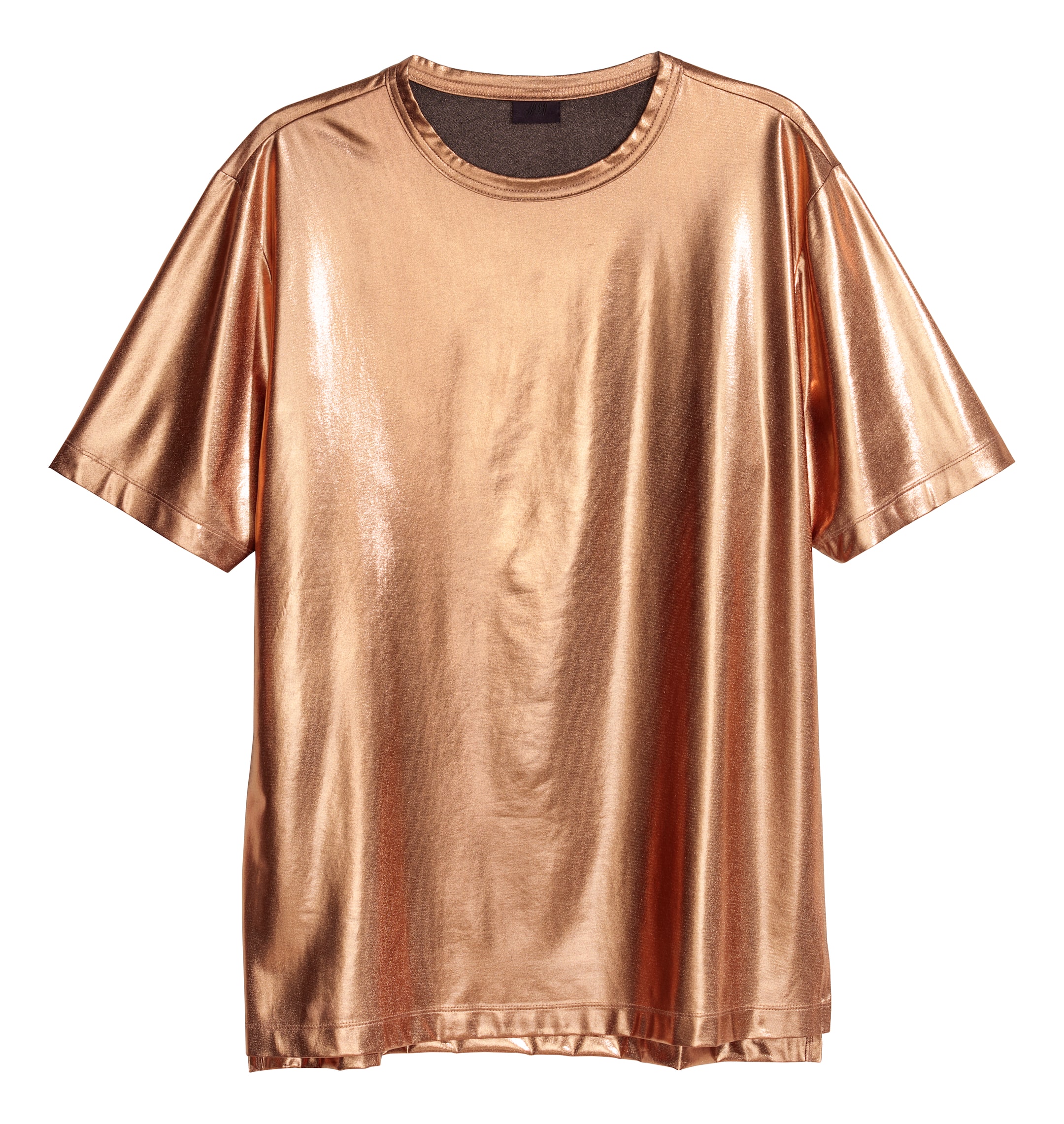 Coated T-shirt - Copper-colored - Men | H&M US