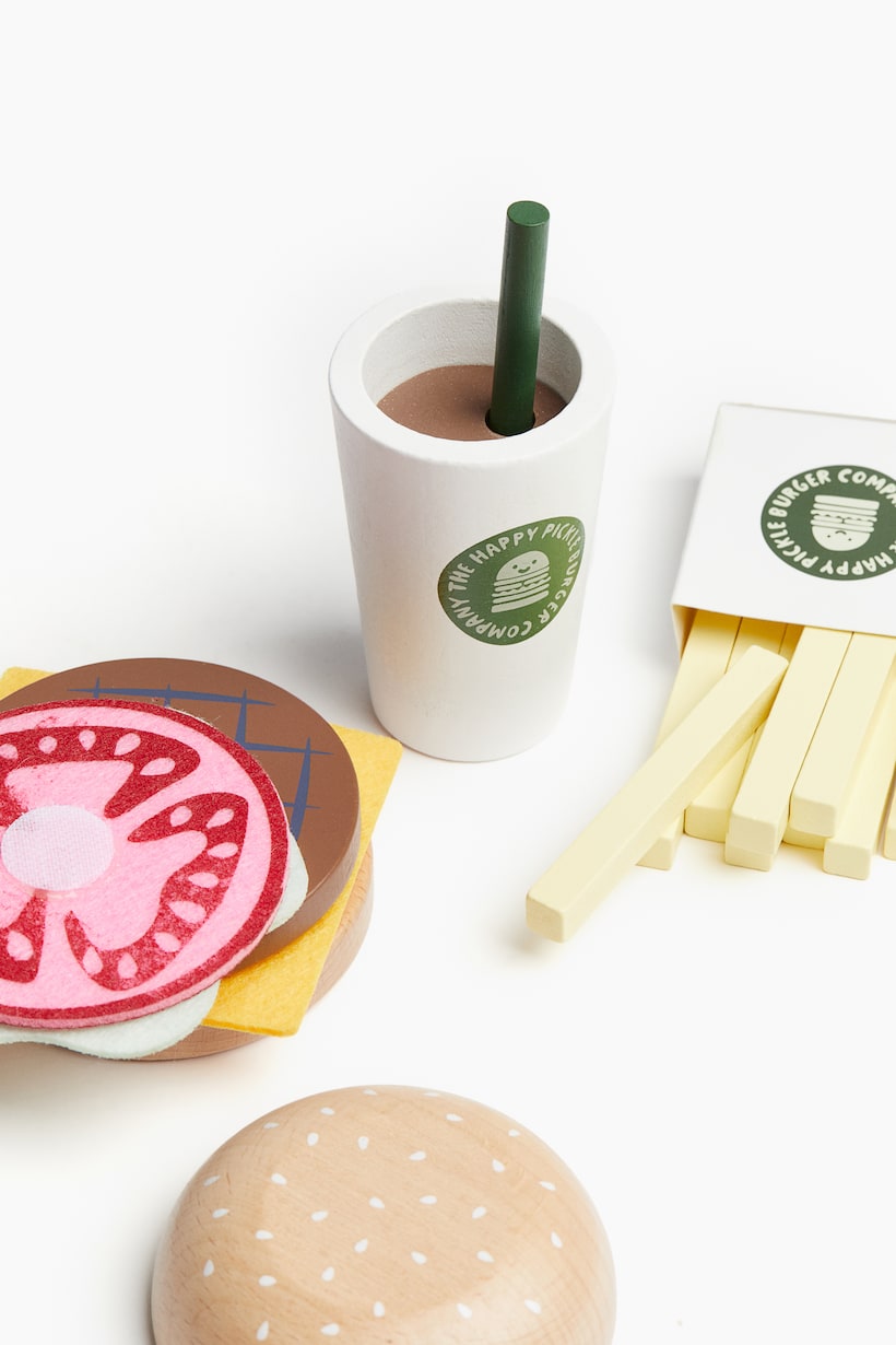 Wooden Toy Set - Beige/hamburger set - Home All | H&M US
