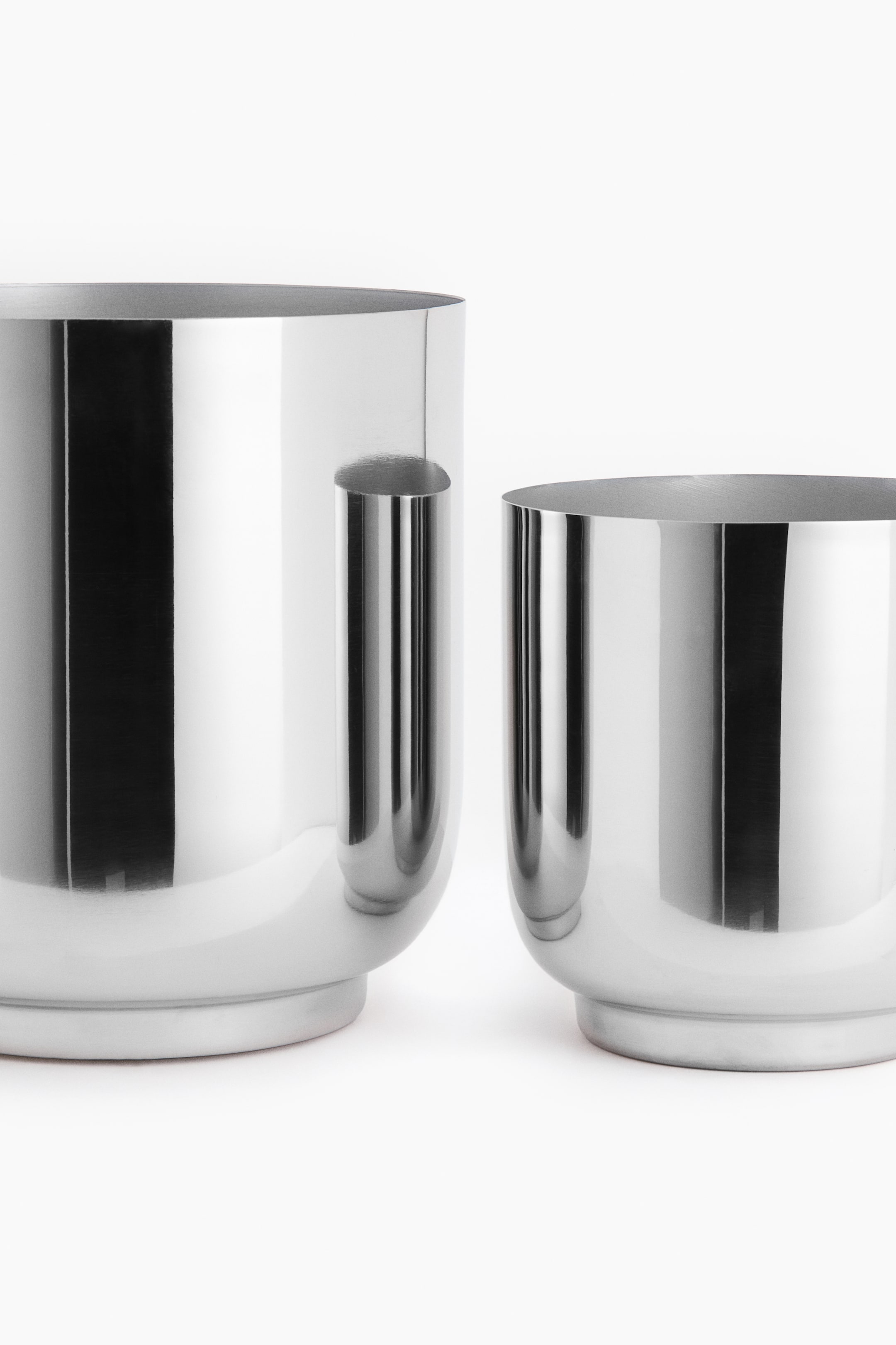 Silver-colored Small Stainless Steel Plant Pot at H&M Home | H&M CA