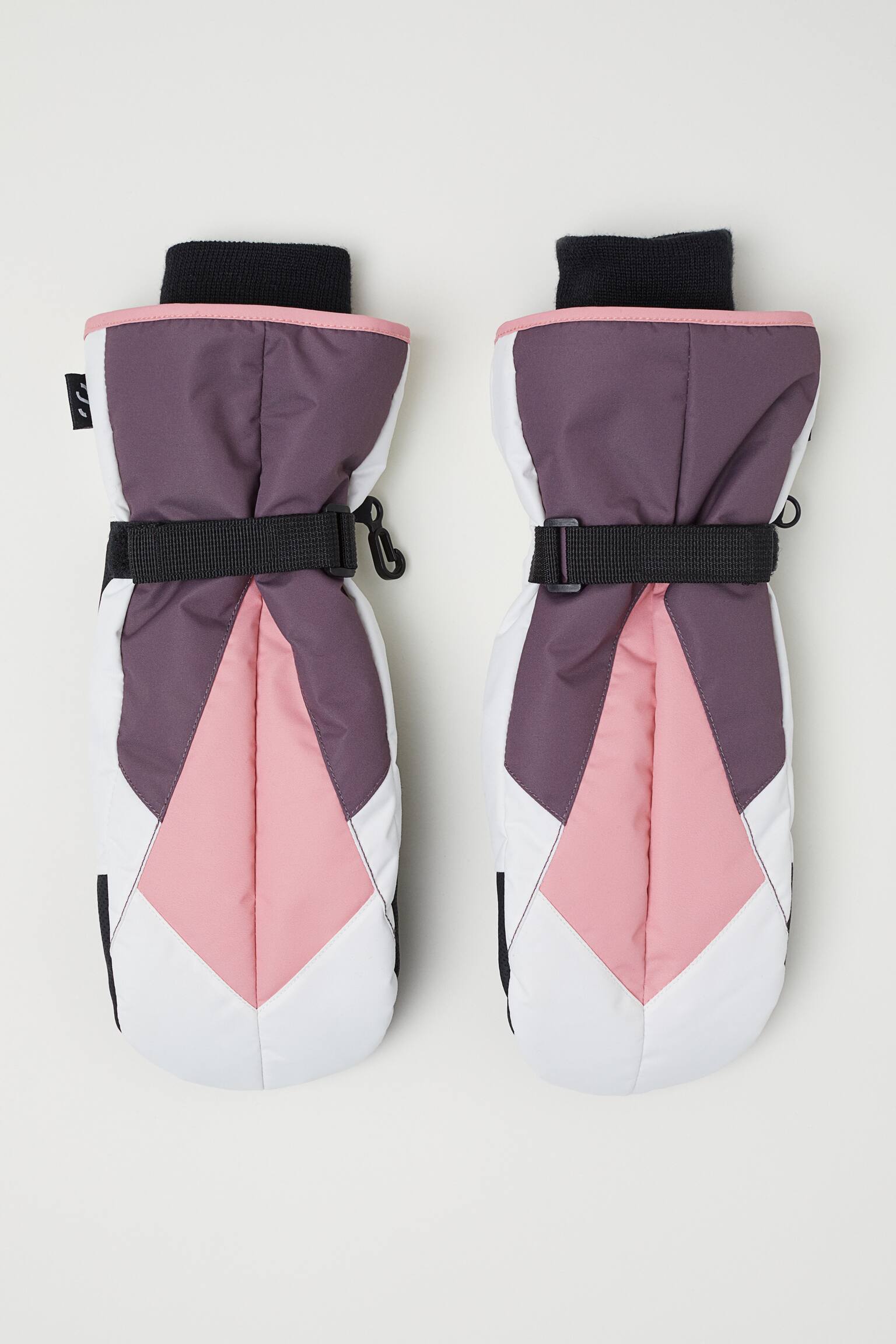 Ski mittens - White/Purple/Pink - Ladies | H&M