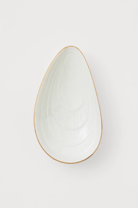 Shell-shaped Mini Dish - White - Home All | H&M CA