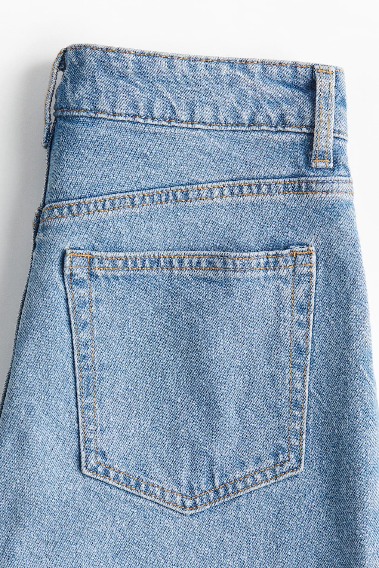 Women's Pale denim blue Mom Slim-Fit High-Waist Ankle Jeans | H&M US