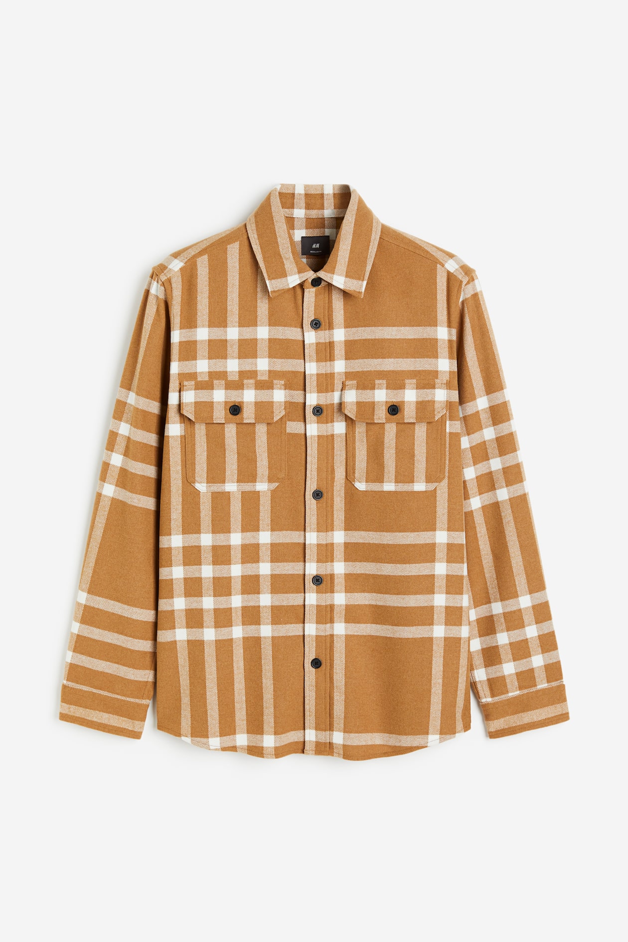 Men’s Mustard yellow/plaid Overshirt | H&M CA