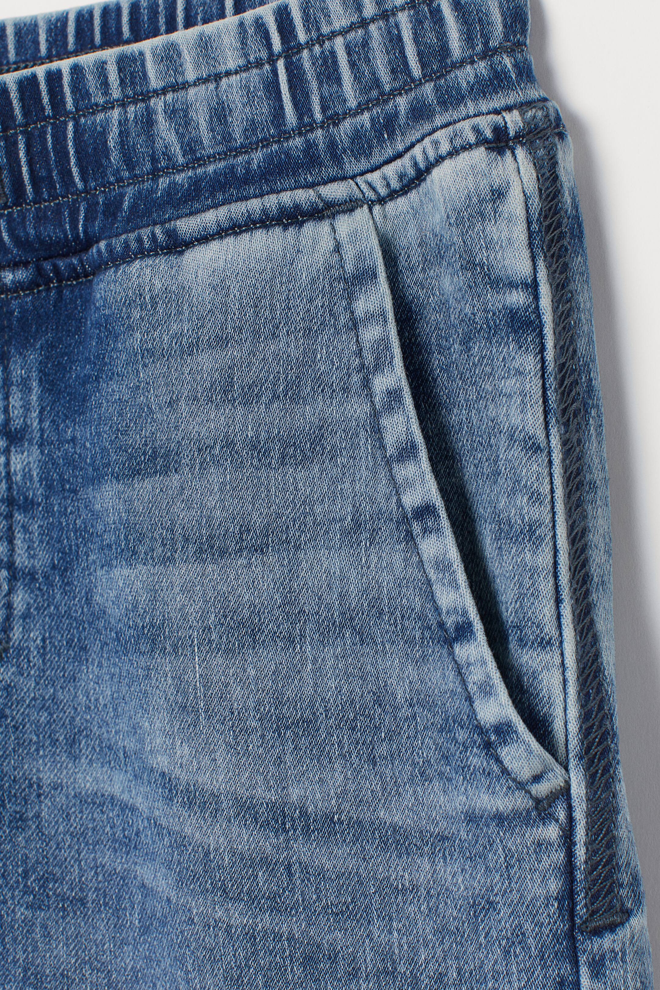 Super Soft denim joggers - Light denim blue - Kids | H&M HK