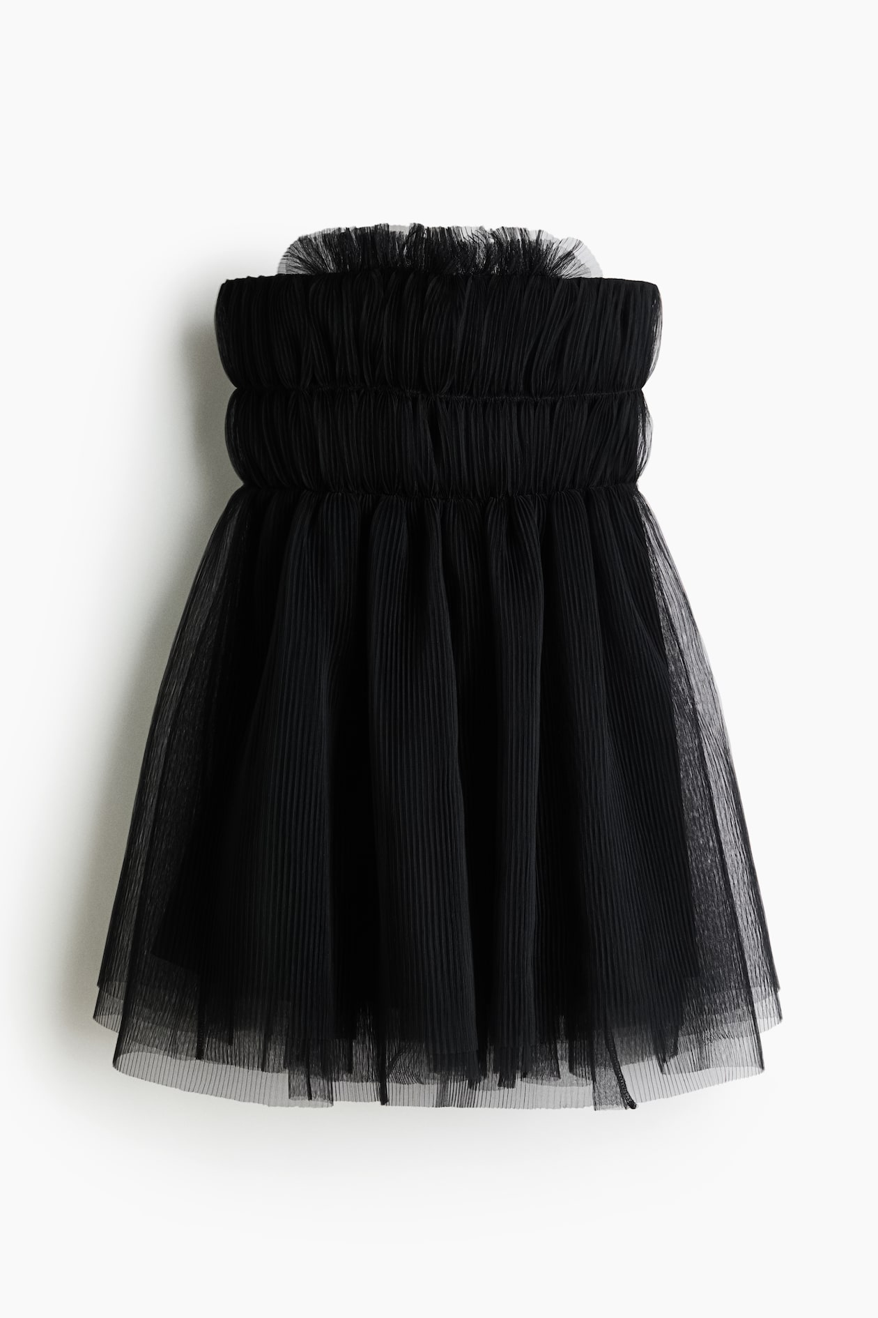 Women's Black Tulle Bandeau Dress | H&M US