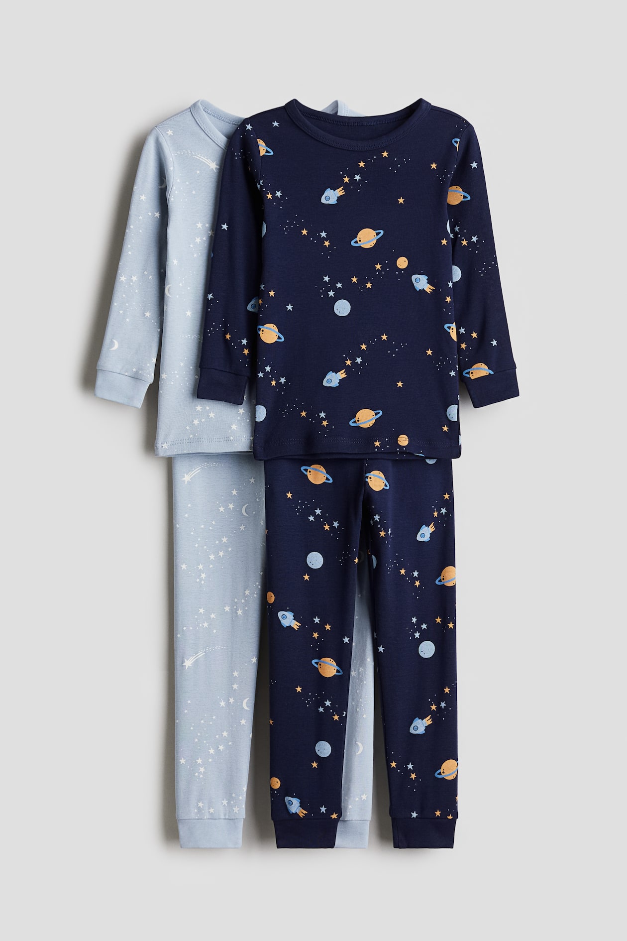 Blue/space 2-pack Snug Fit Cotton Pajamas for kids | H&M CA