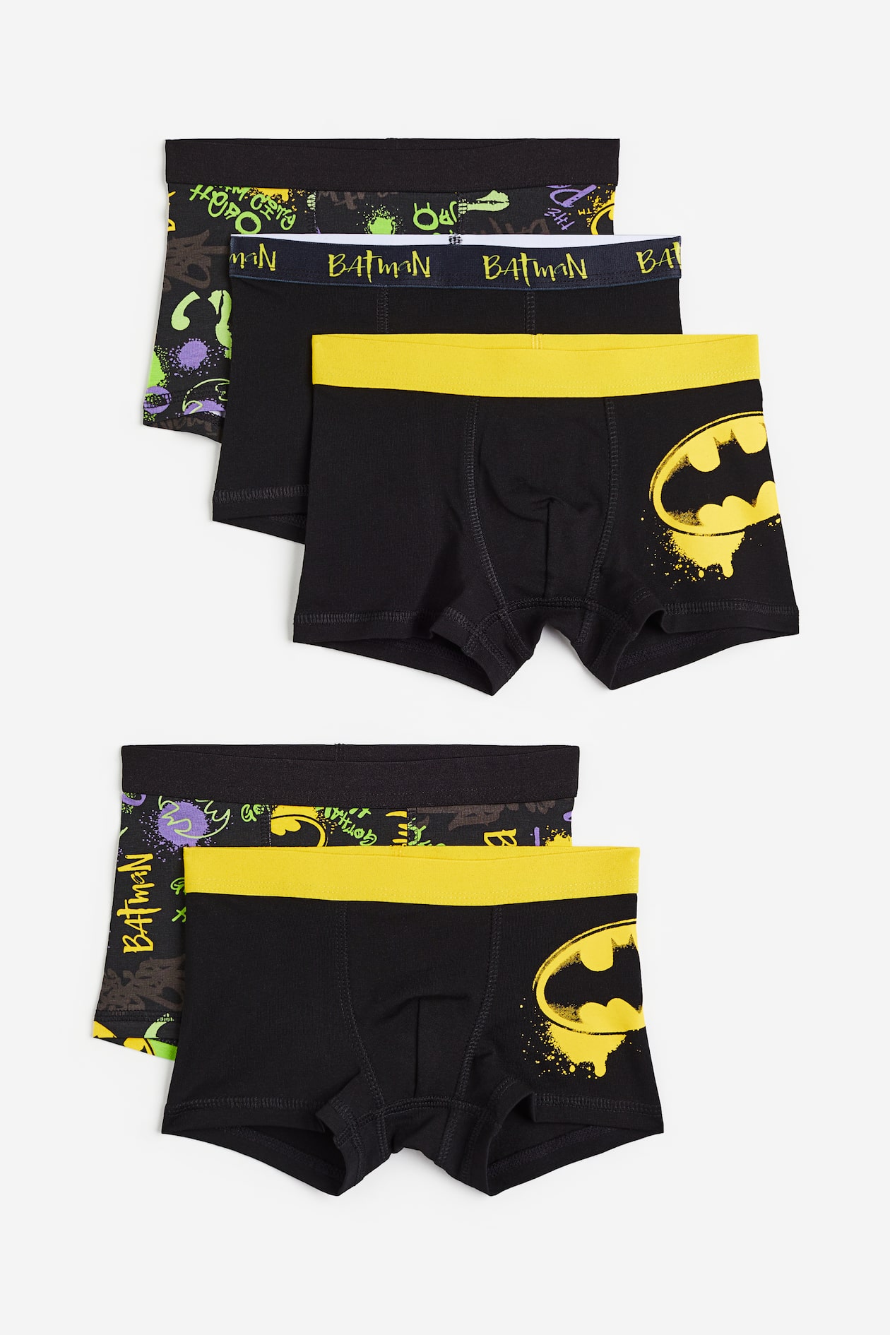5-pack trunks - Sort/Batman - BARN | H&M NO