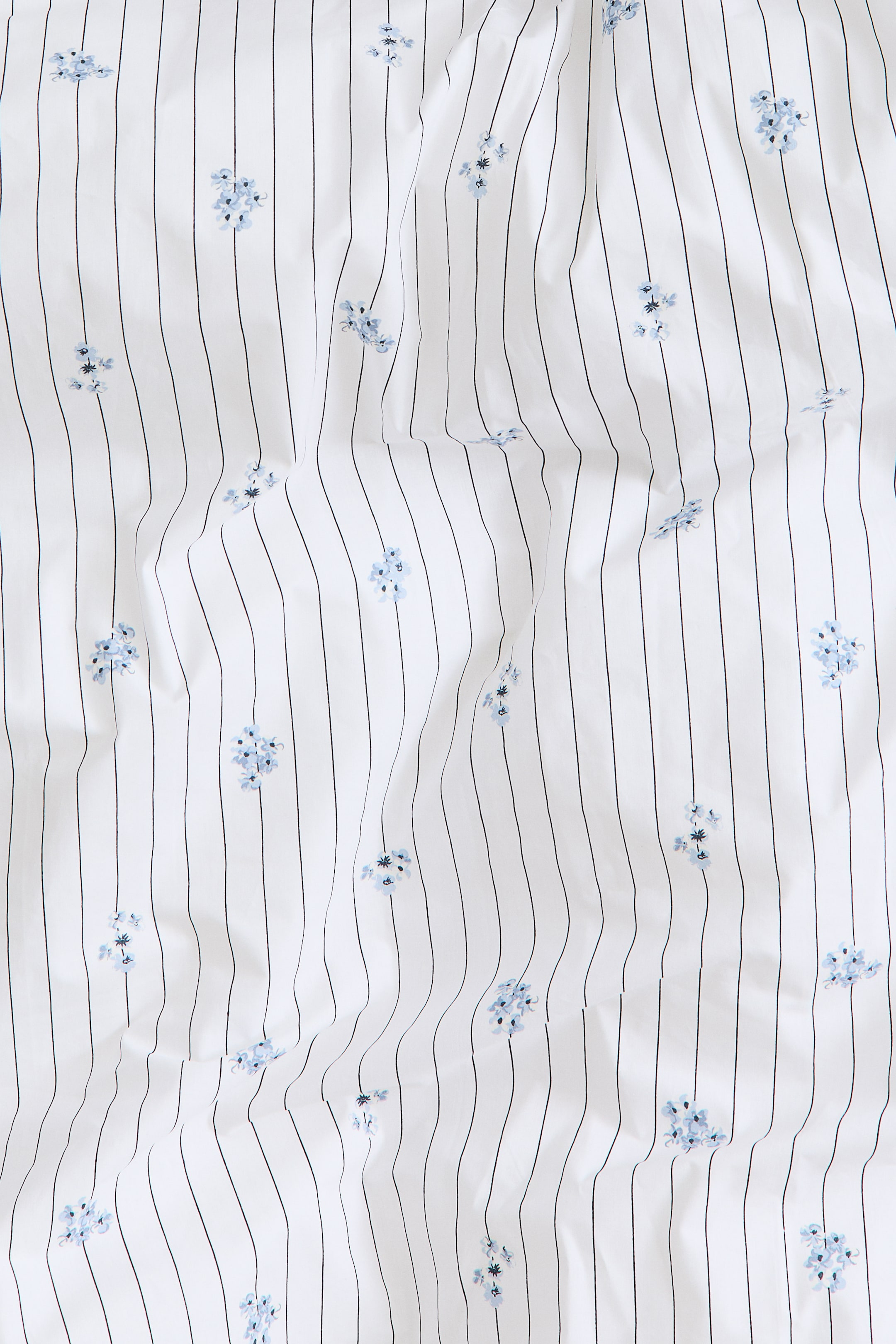 White/floral Cotton Percale King/Queen Duvet Cover Set at H&M Home | H&M CA