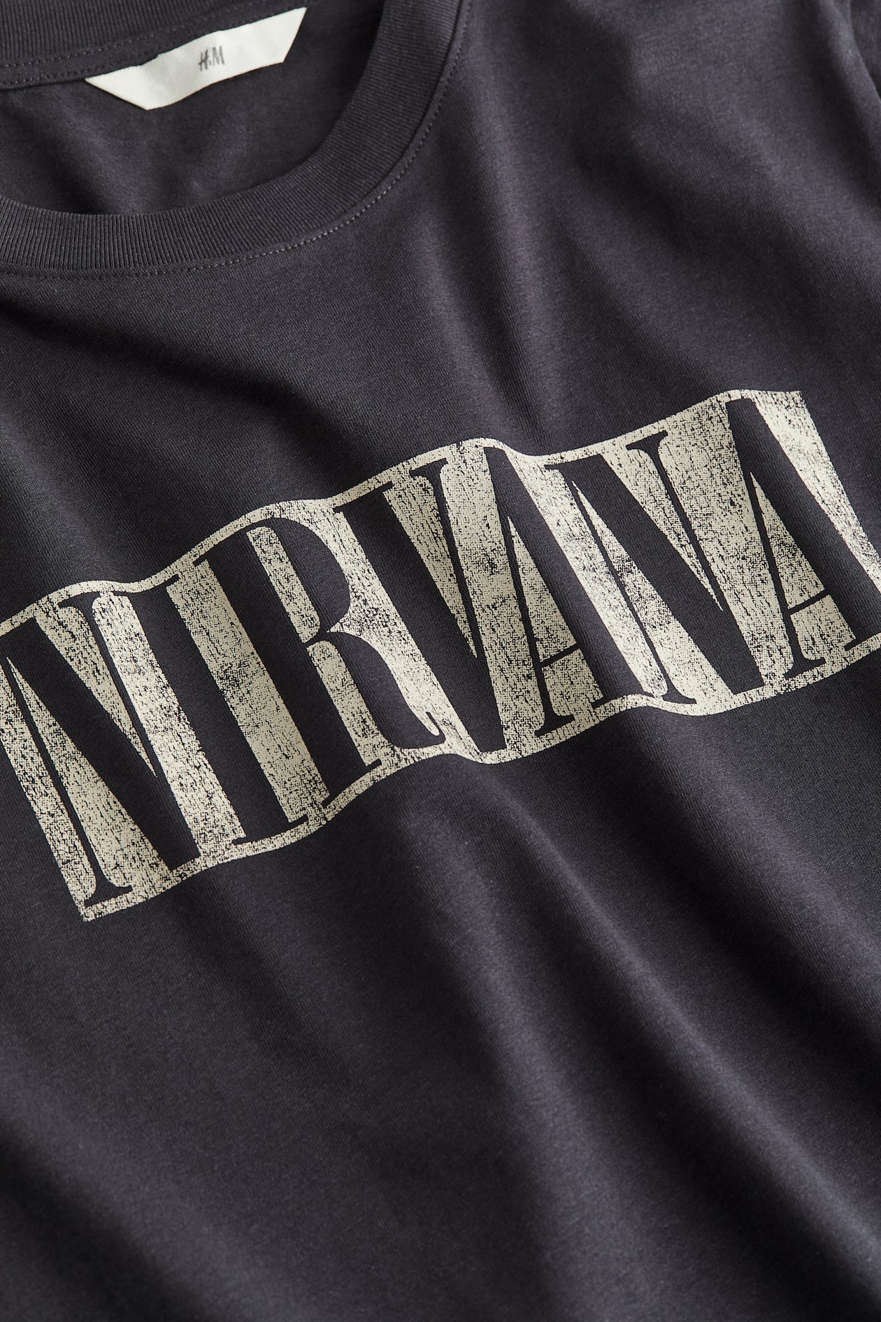 Women's Dark gray/Nirvana T-Shirt with Motif | H&M US