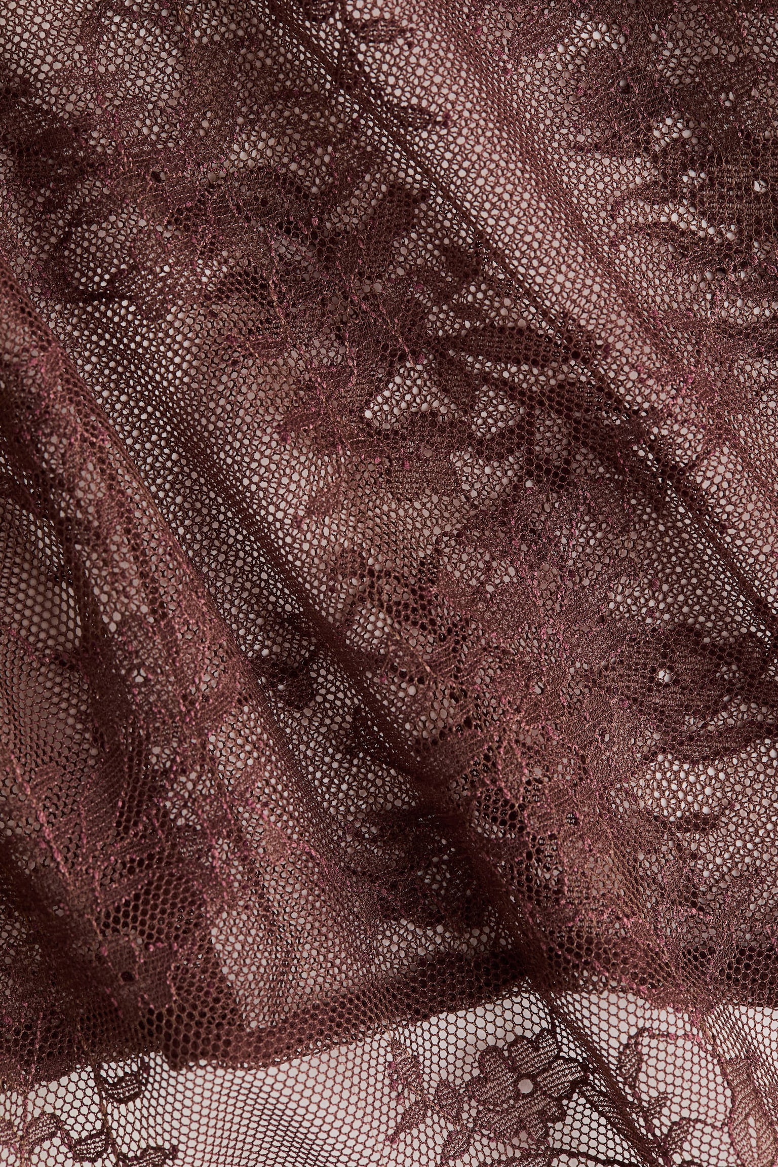 Lace strappy top - Dark brown - Ladies | H&M IE