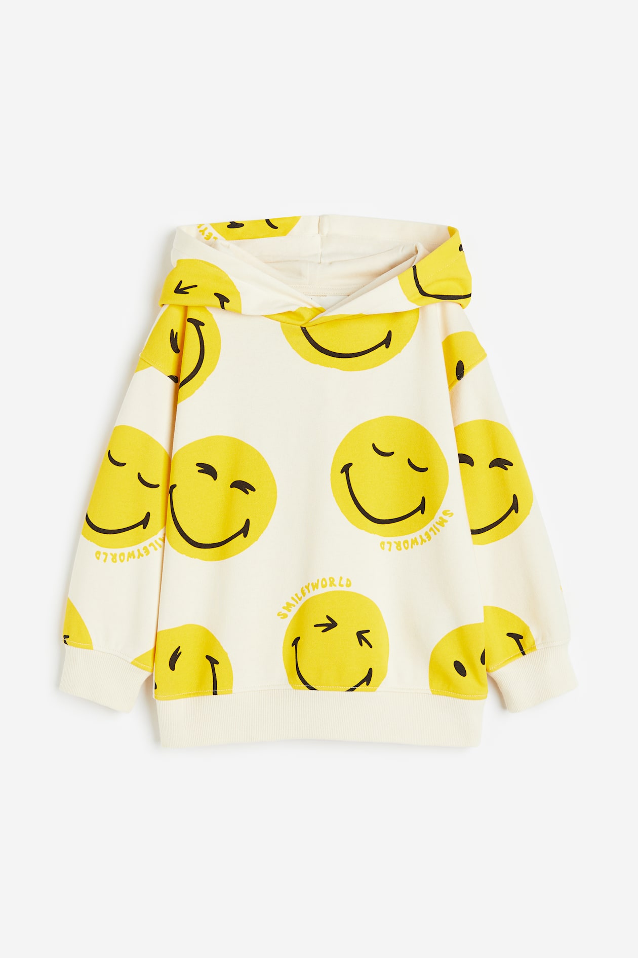 Yellow/SmileyWorld® Print Hoodie for kids | H&M AU