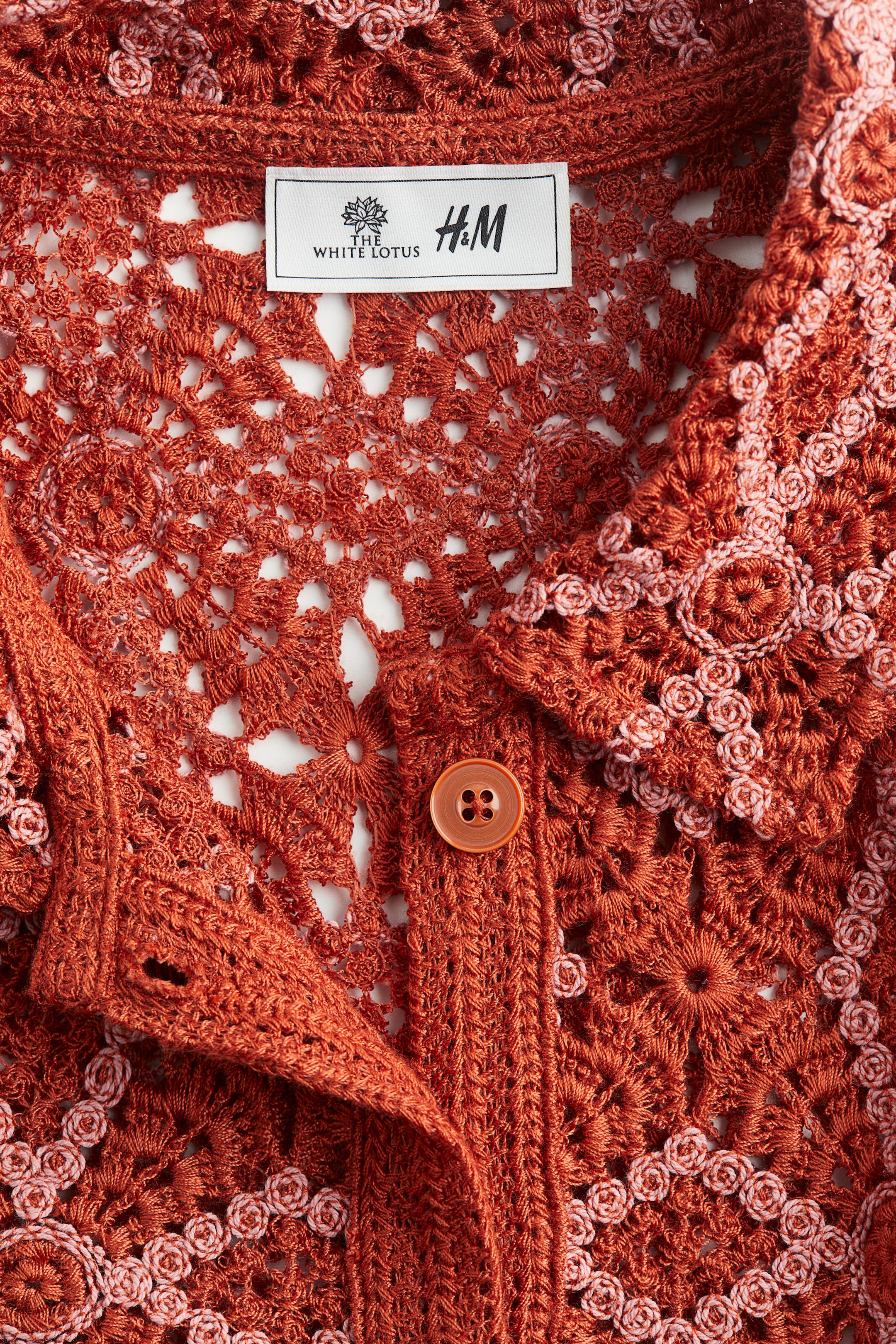 Camisa de crochet - Naranja/Estampado - MUJER | H&M ES