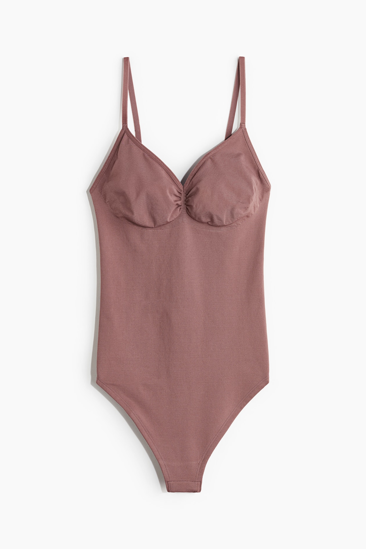 Firm Shape Sculpting Thong Bodysuit - Dark dusty pink - Ladies | H&M US