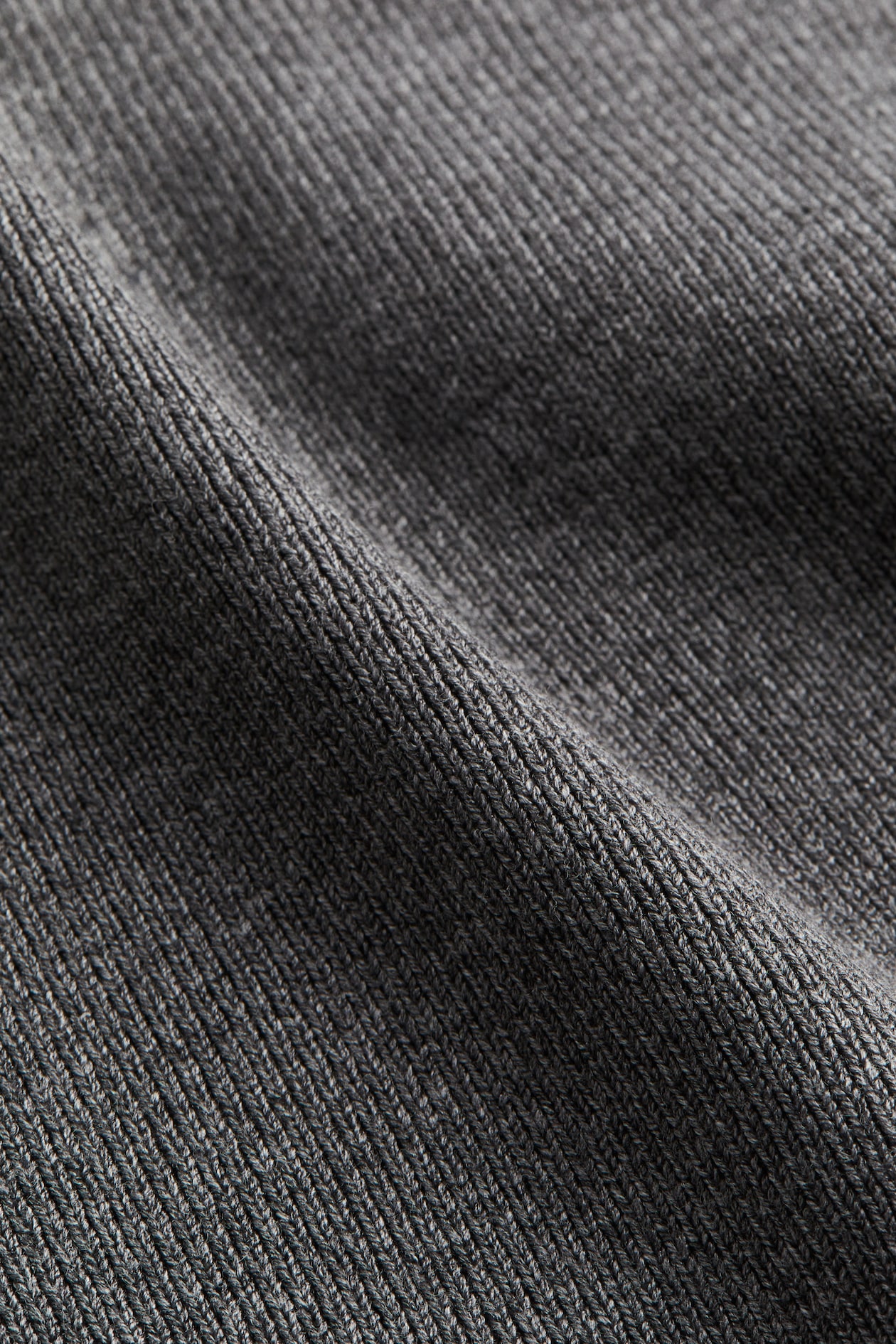 Rib-knit skirt - Grey marl - Ladies | H&M GB