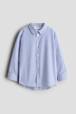 Blue/white striped Cotton Shirt for kids | H&M US