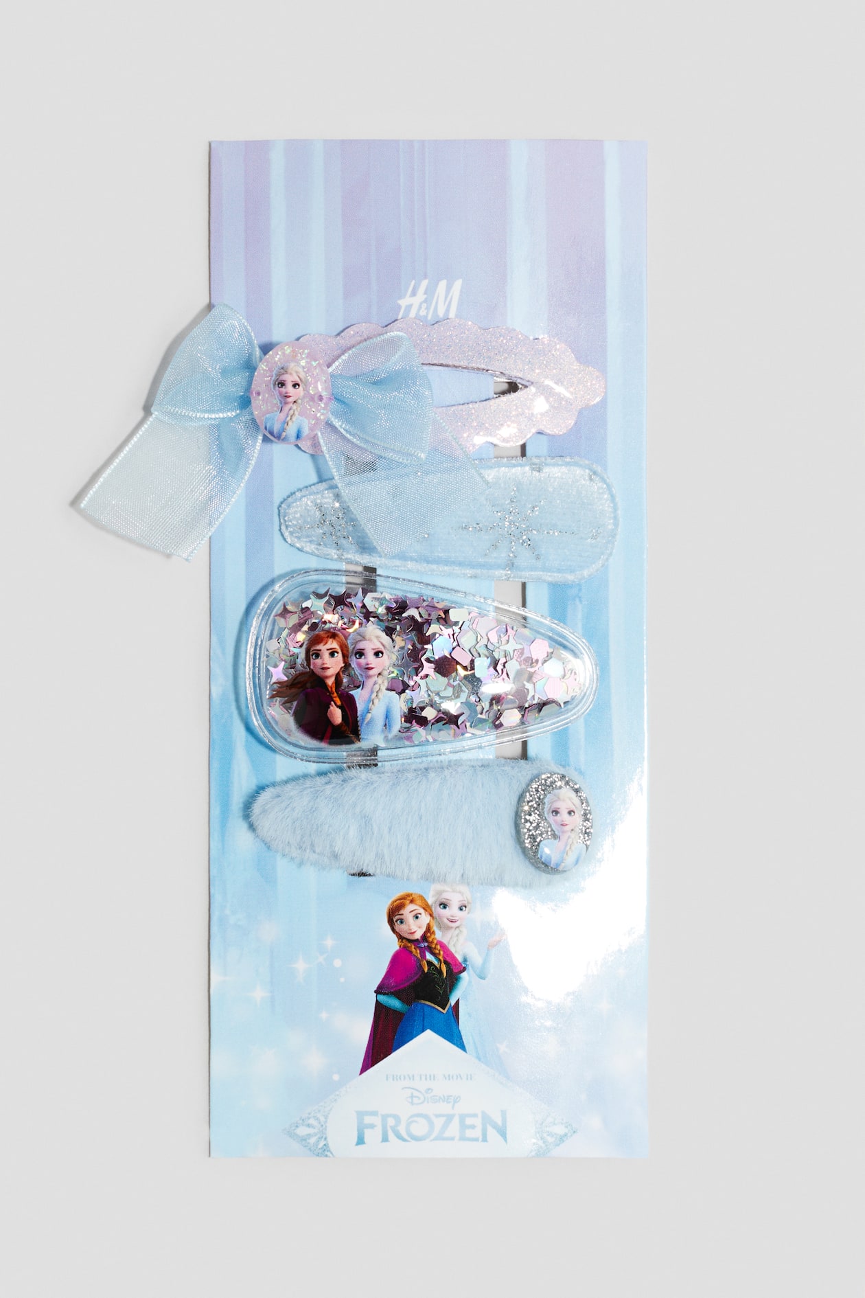 Light blue/Frozen 4-pack Hair Clips for kids | H&M US