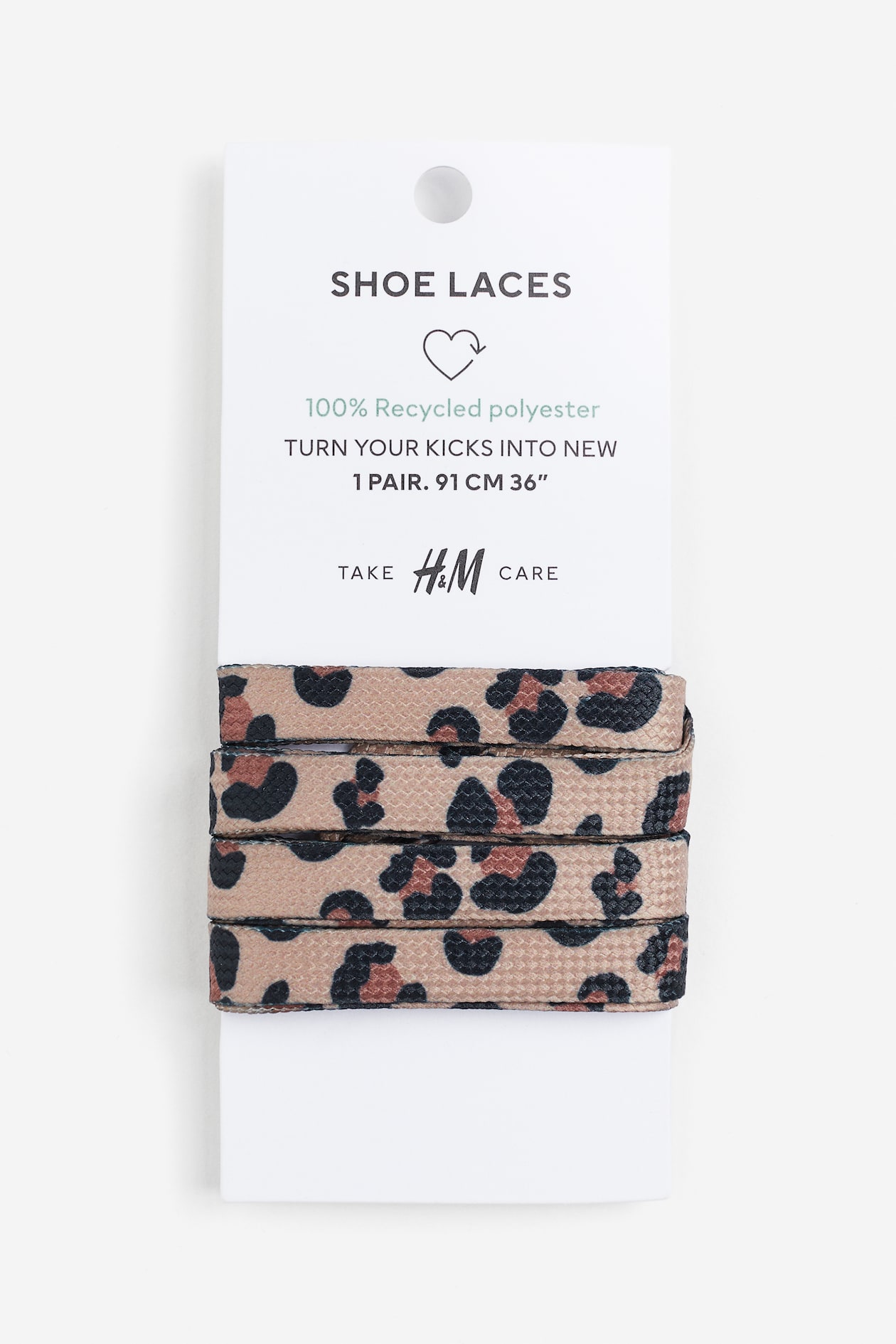 Shoe laces - Beige/Leopard print | H&M GB